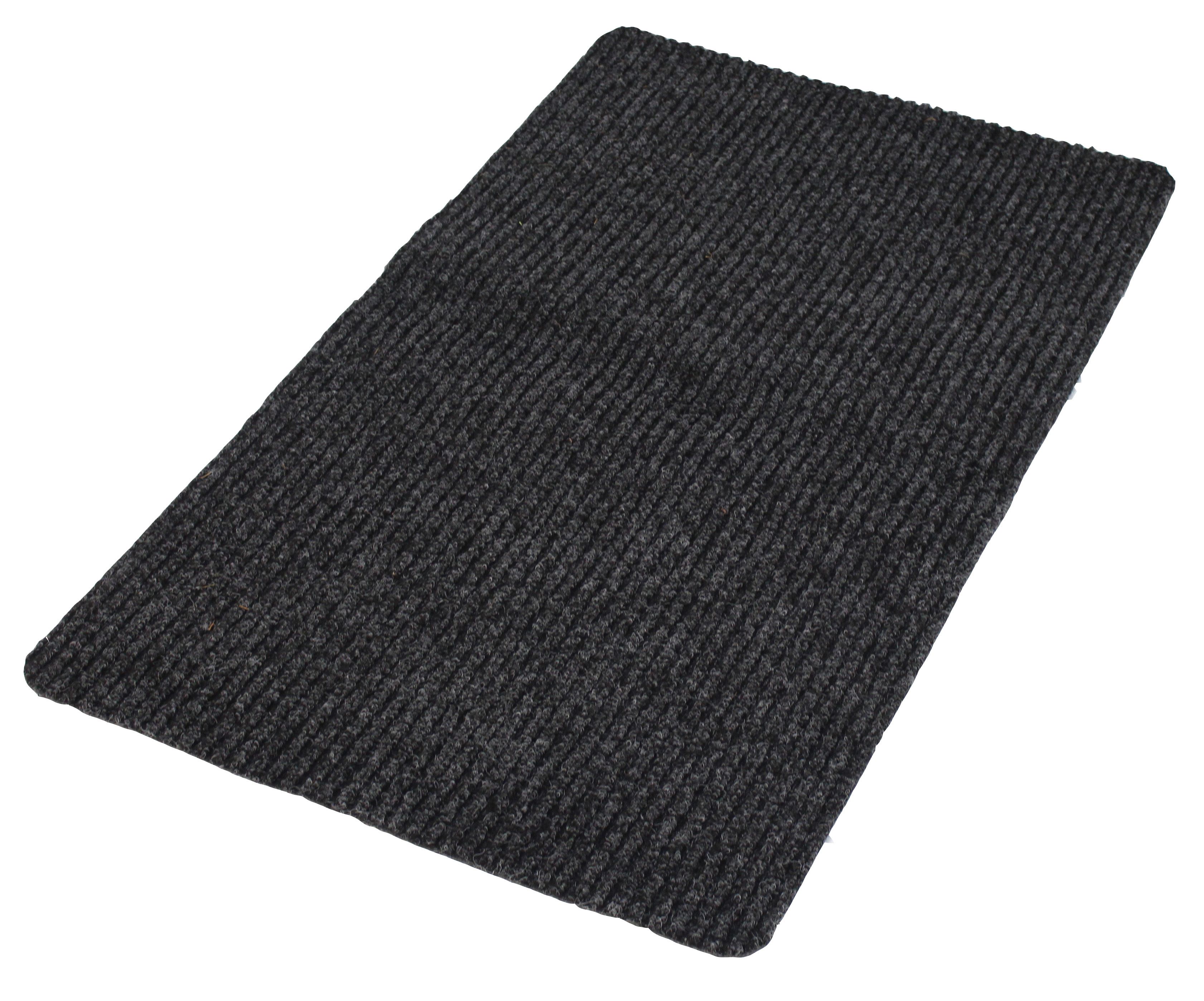 Buy Flooring Grey Plain Scraper mat, 80cm x 50cm | DIY at B&Q