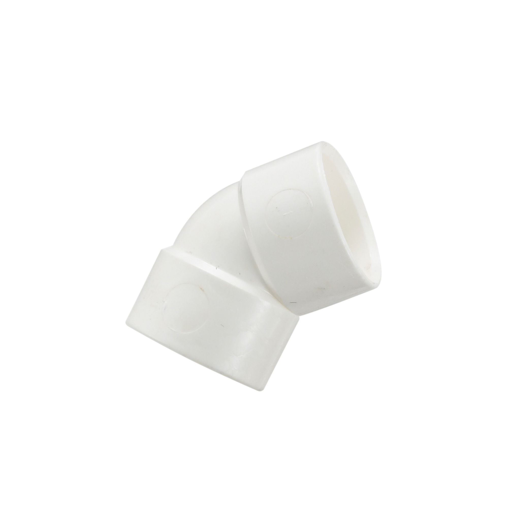 FloPlast 439412 White 45° Waste pipe Overflow bend (Dia)21.5mm