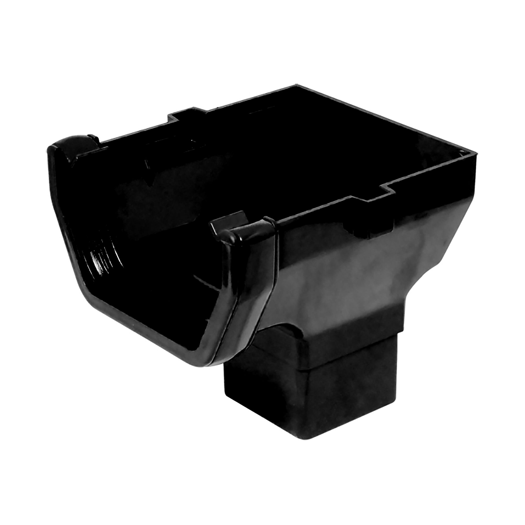 FloPlast Anthracite grey Square Gutter length (L)0.14m | DIY at B&Q