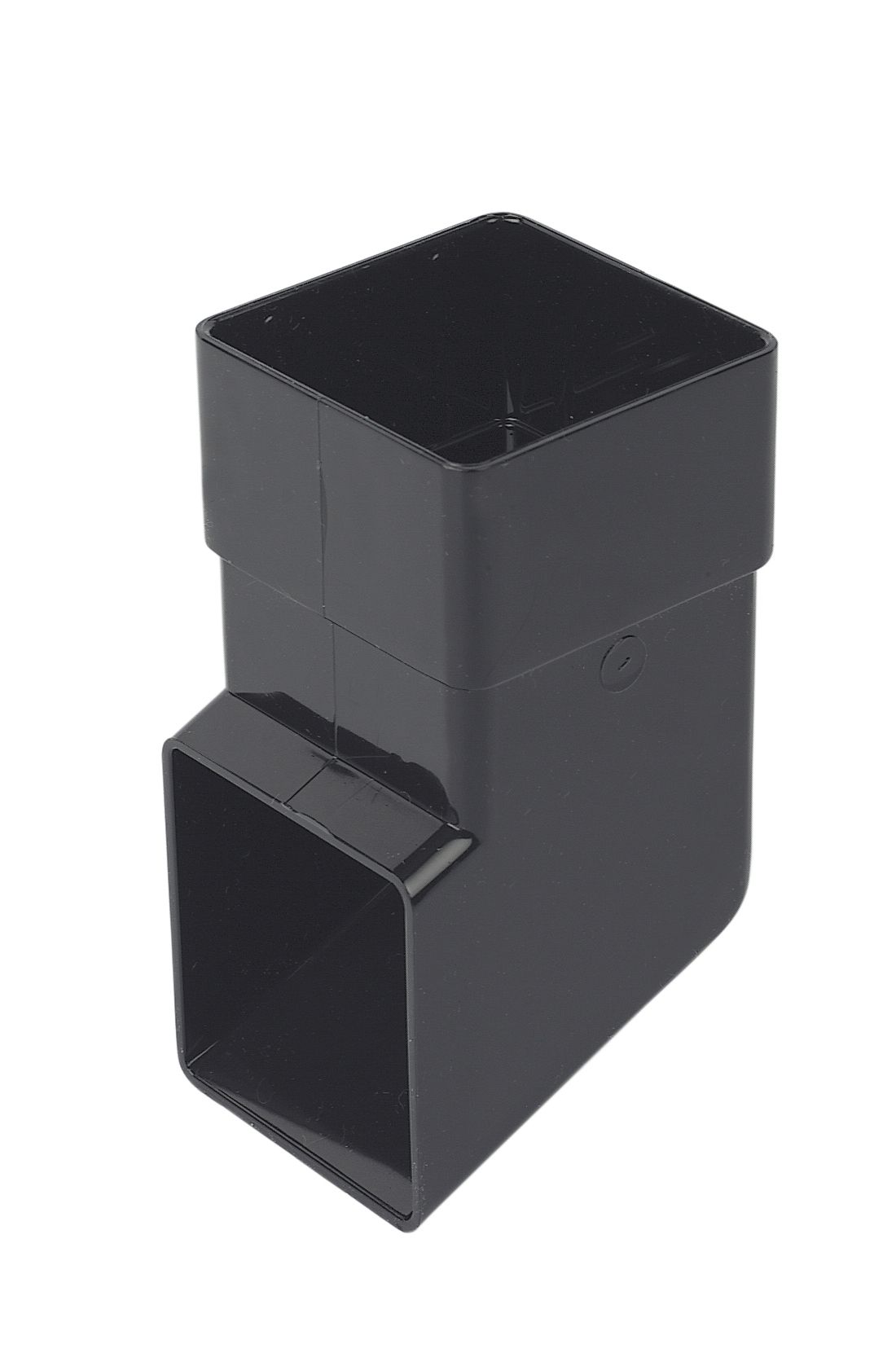 FloPlast Black Square Gutter shoe (L)70mm (Dia)65mm | DIY at B&Q