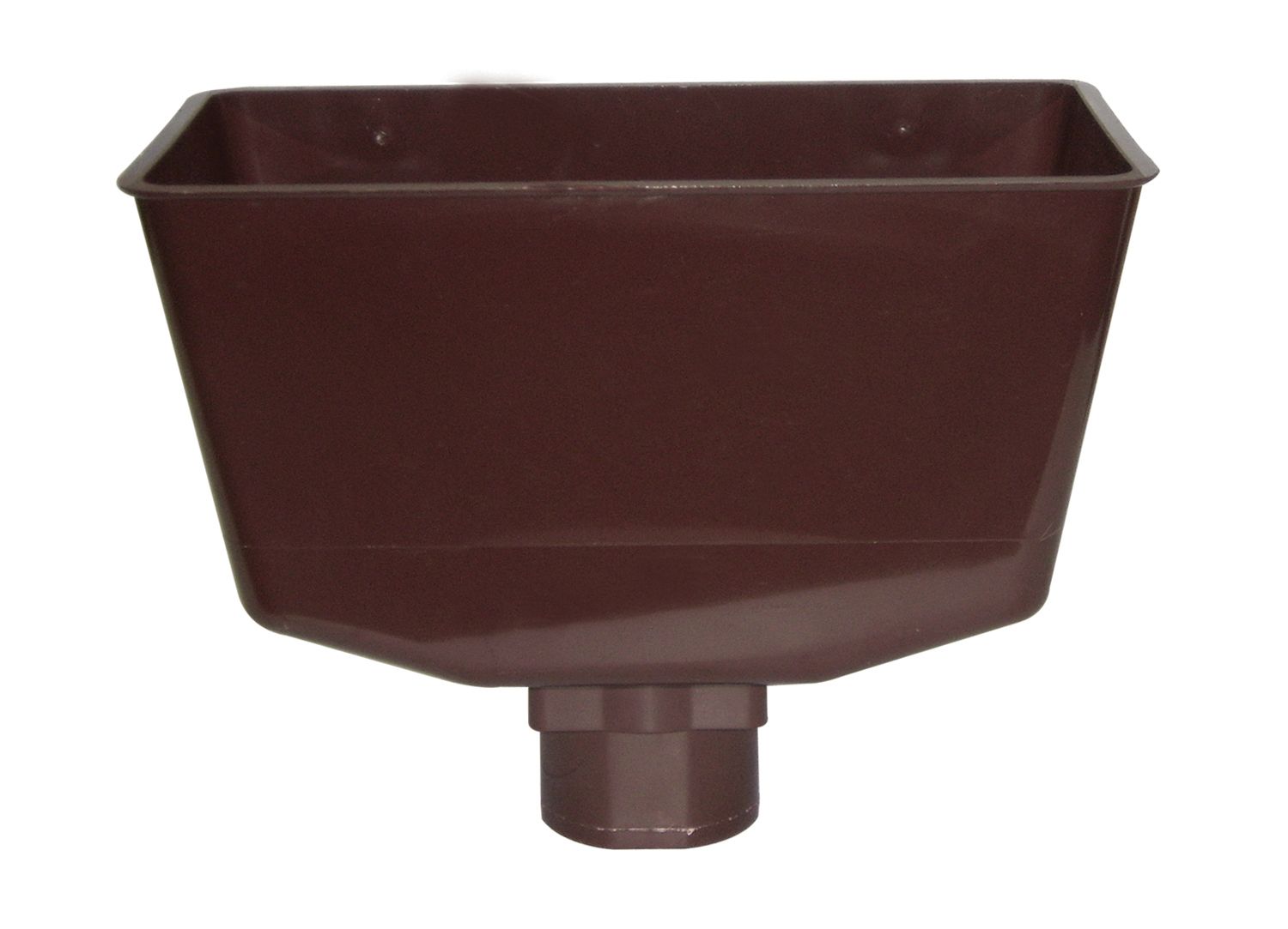 FloPlast Brown Round Gutter hopper, (L)185mm (W)112mm at B&Q