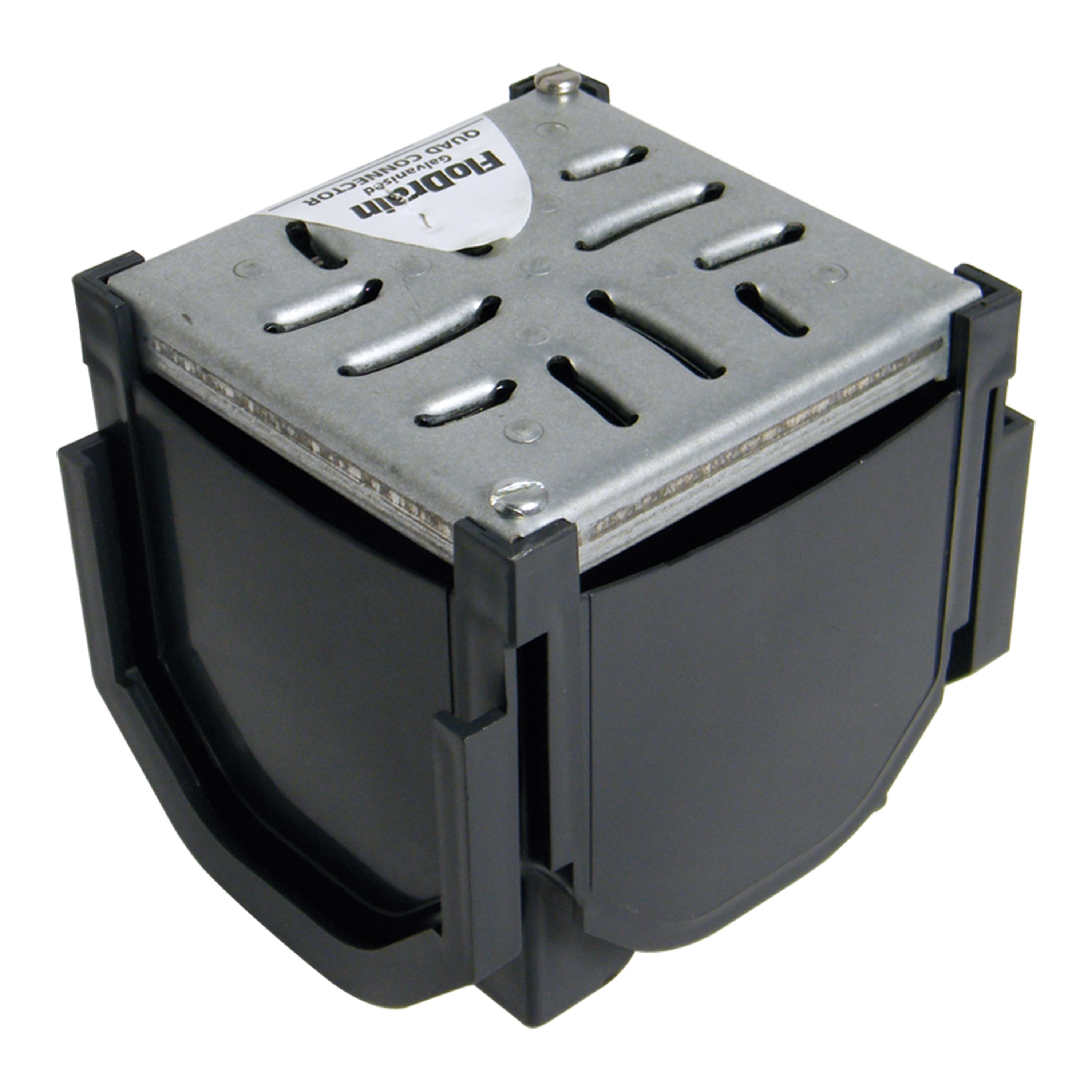 FloPlast Galvanised steel & polypropylene Channel drainage corner ...