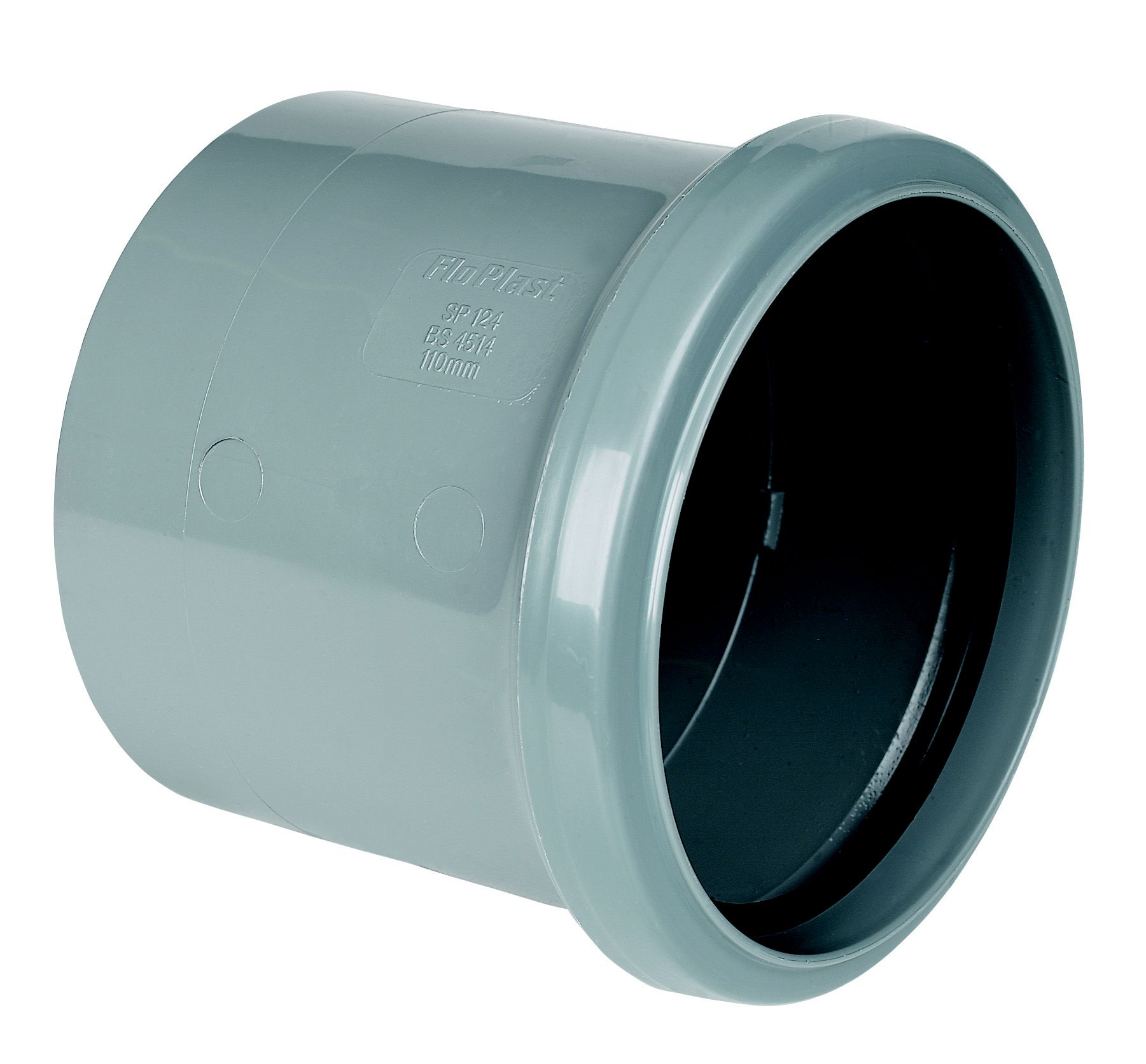 FloPlast Grey Push-fit Underground drainage Coupler (Dia)110mm | DIY at B&Q