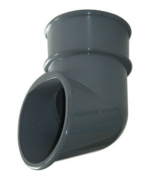 FloPlast Grey Round Gutter shoe (Dia)68mm | DIY at B&Q