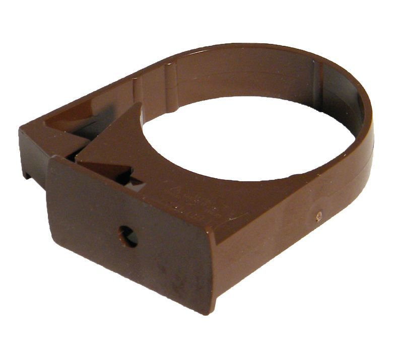FloPlast Miniflo Brown Round Gutter clip (L)25mm (Dia)50mm | DIY at B&Q