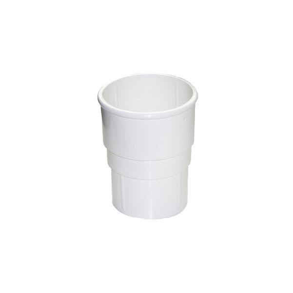 Buy FloPlast Miniflo White Round Gutter socket (L)59mm (Dia)50mm | DIY ...