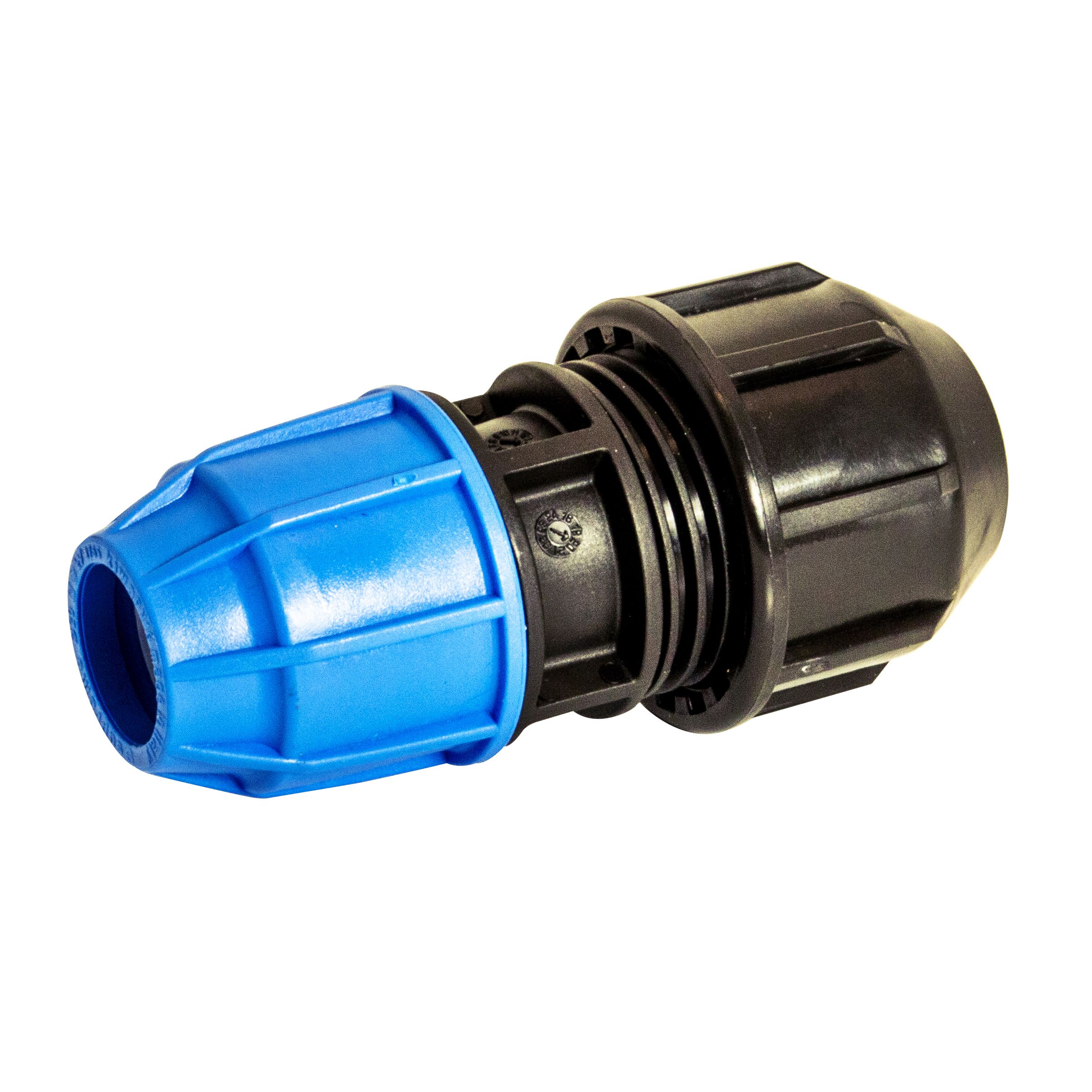 FloPlast Pipe fitting coupler Blue & black 20mm x