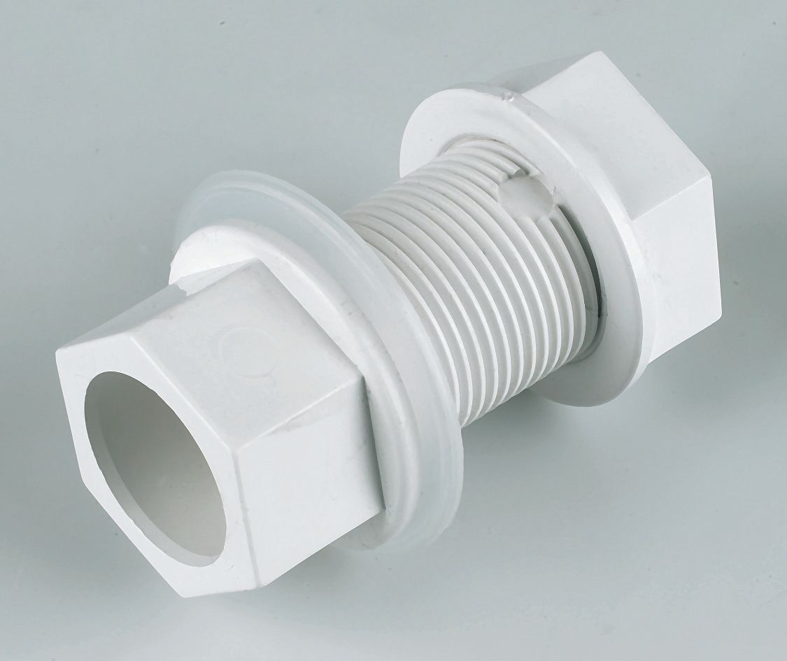 FloPlast Straight tank connector (Dia)21.5mm, Pack of 5 | DIY at B&Q