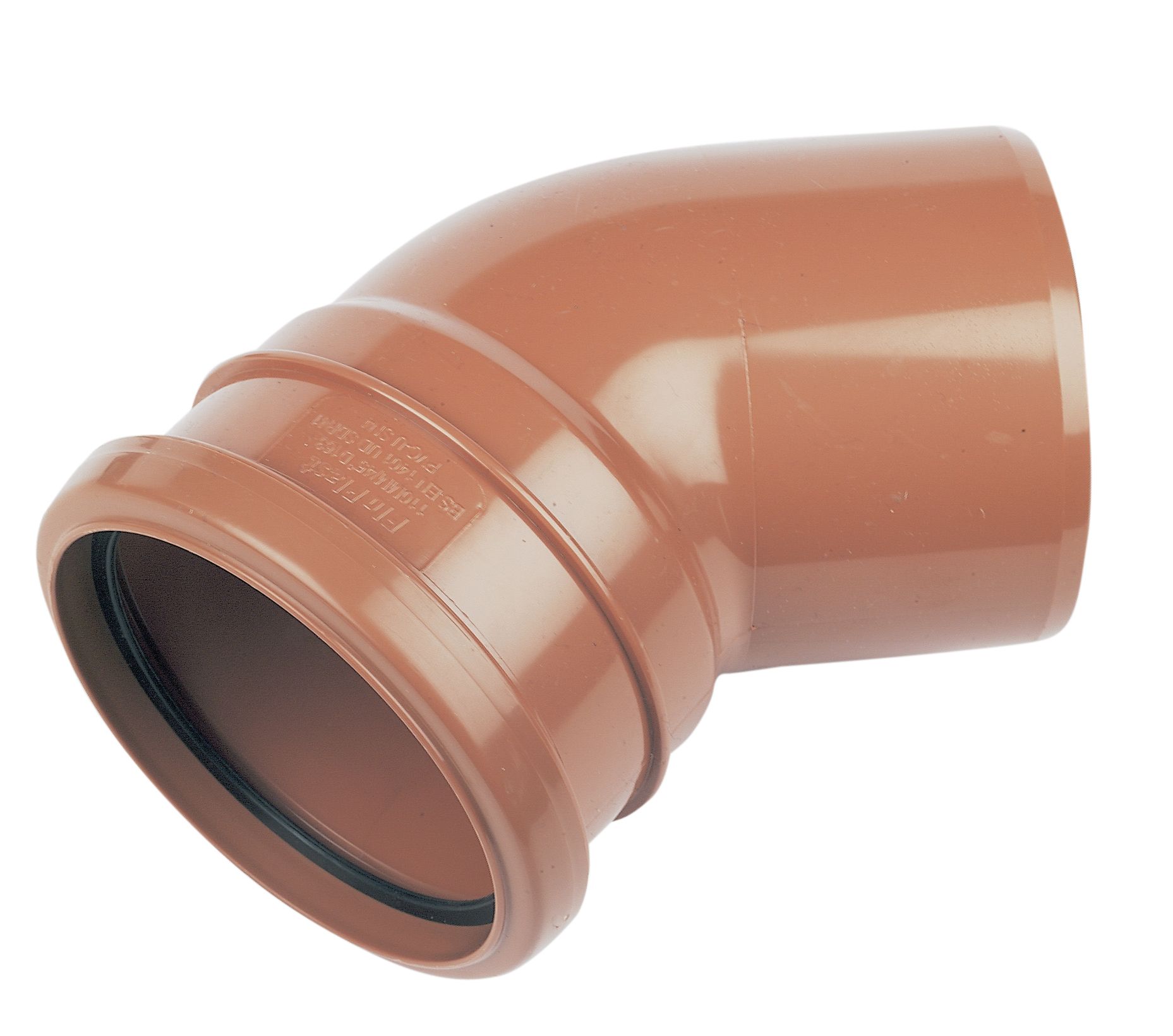 FloPlast Underground drainage Single socket Bend 285121, (Dia)110mm (L ...