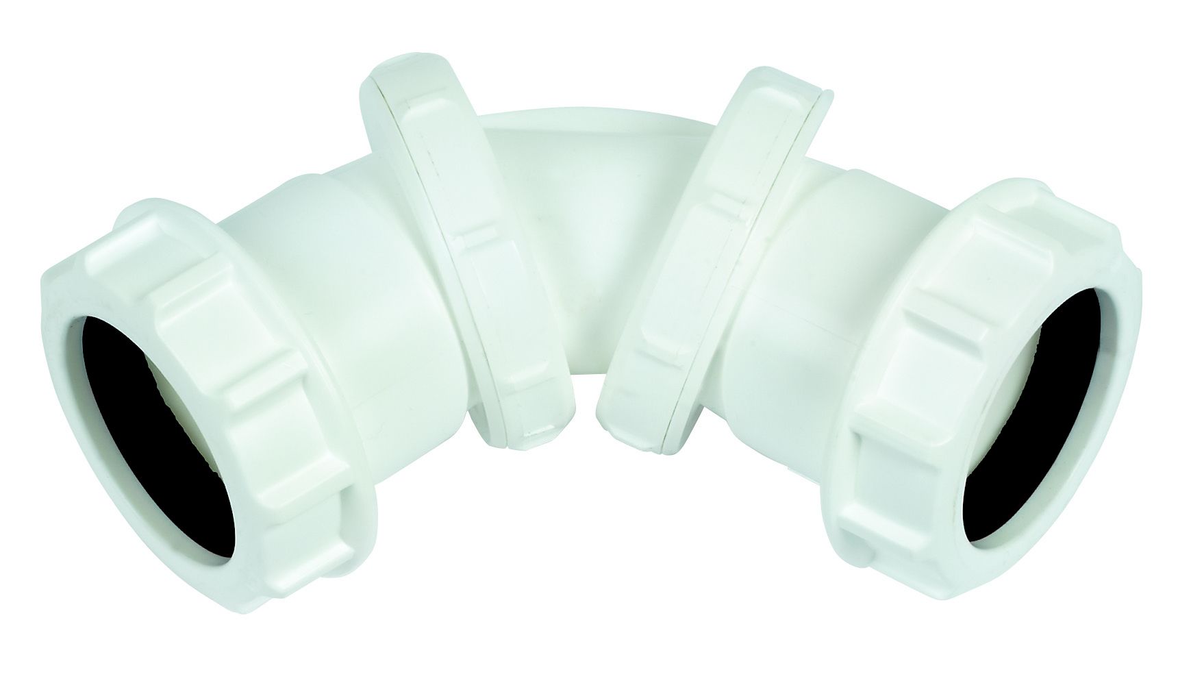 FloPlast Universal 219415 White Compression 90° Adjustable Waste pipe ...