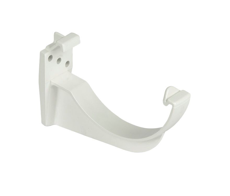 Buy FloPlast White Half round Fascia Bracket (Dia) 112mm | DIY at B&Q