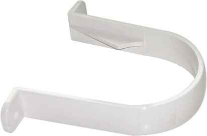 FloPlast White Round Gutter clip (L)113mm (Dia)68mm | DIY at B&Q