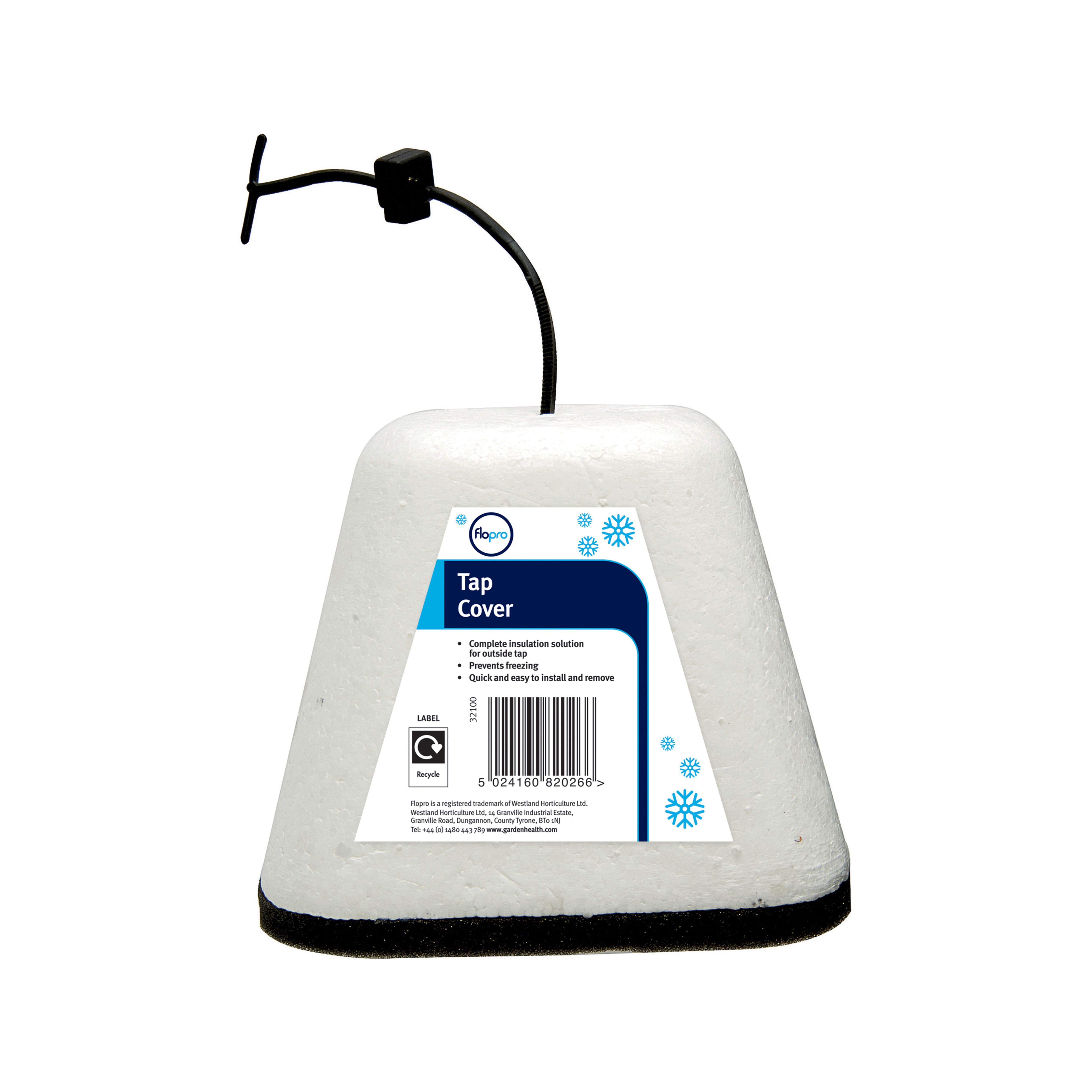 Flopro External White Tap cover