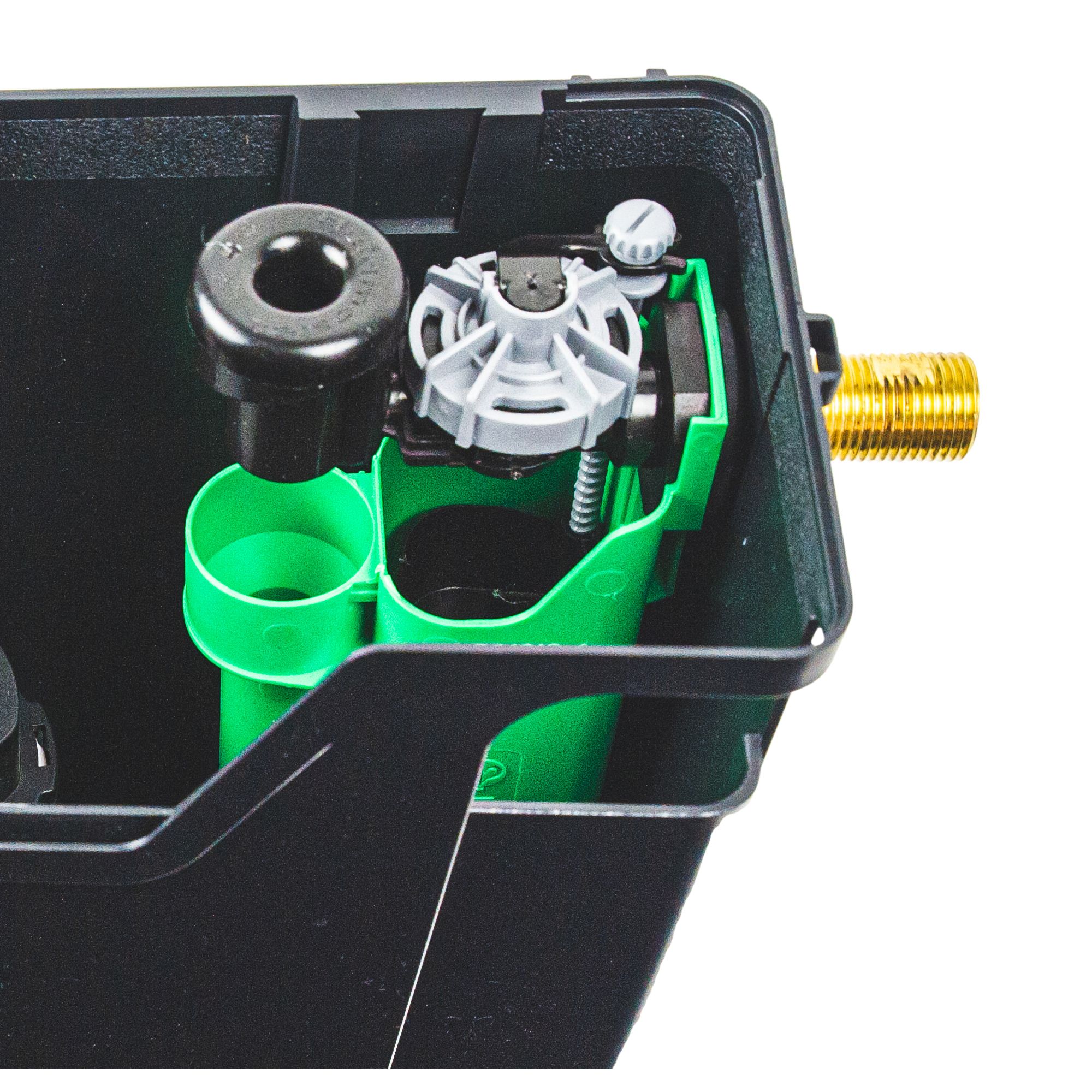 Fluidmaster Black Concealed Bottom inlet Dual Cistern (H)31cm (W)33.7cm ...