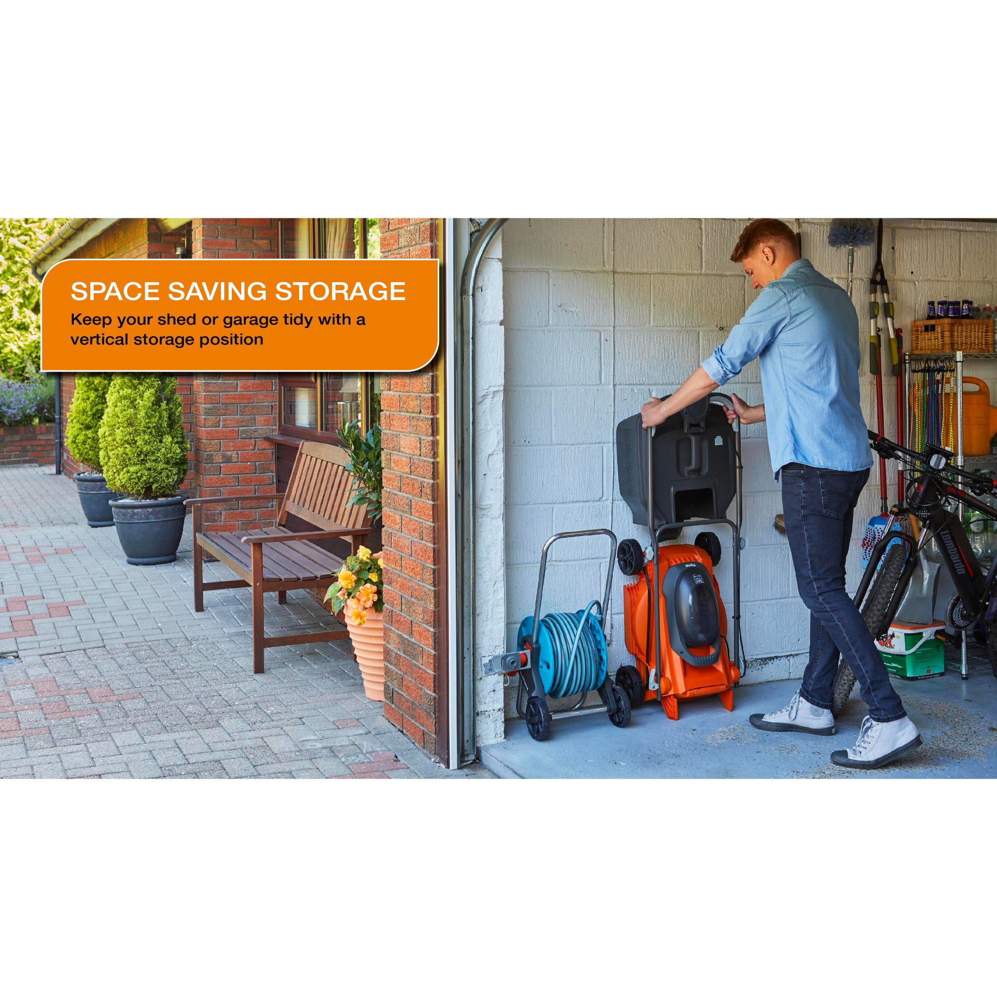 Flymo Battery Rotary Lawnmower 9705385-01 Cordless 36V Push Lawnmower