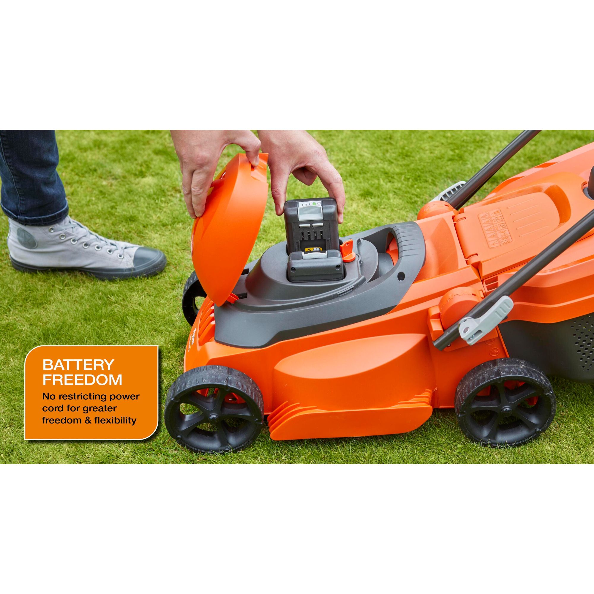 Flymo Battery Rotary Lawnmower 9705395-01 Cordless 40V Push Lawnmower