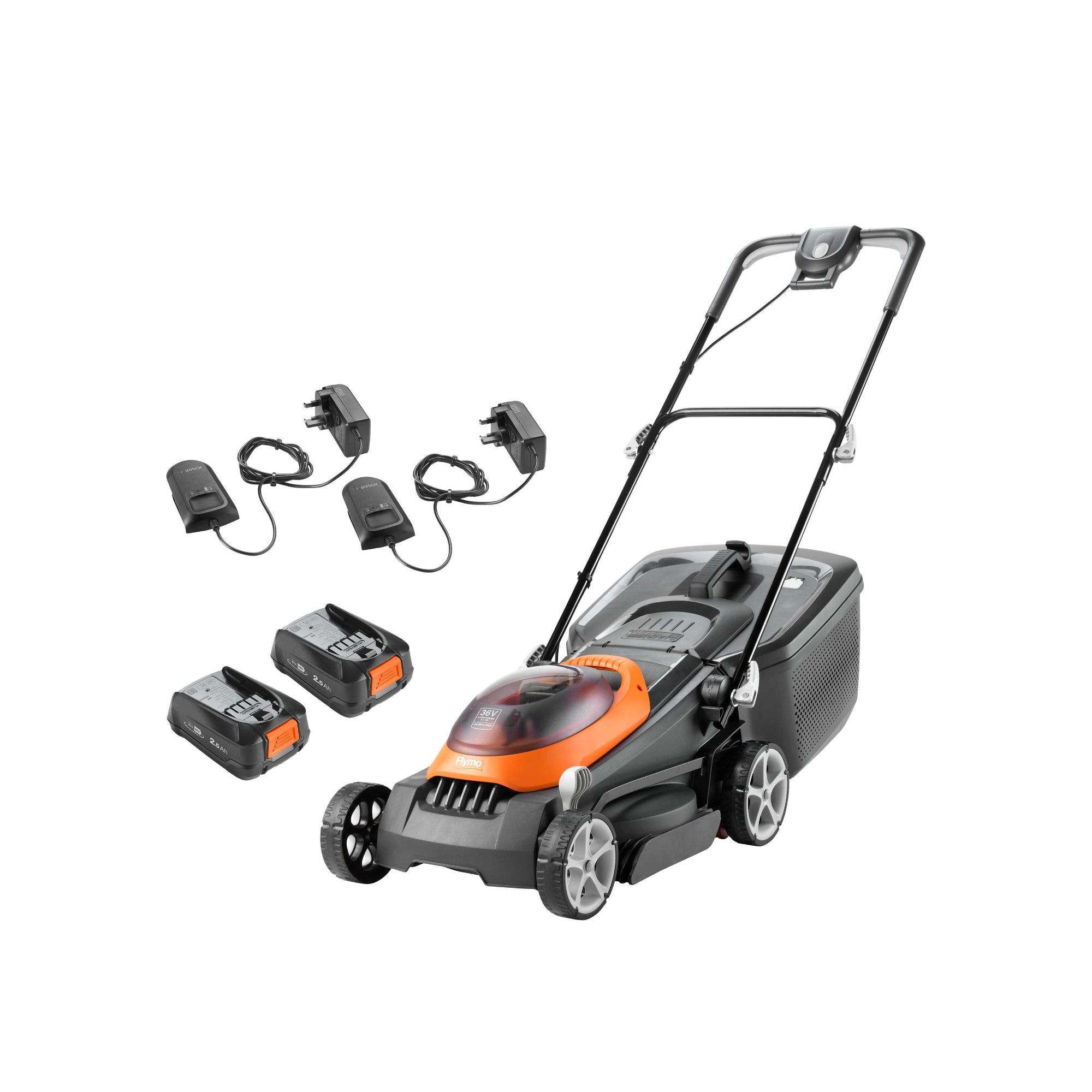 Flymo Battery Rotary Lawnmower Not mains fed Cordless Push Lawnmower (2 ...