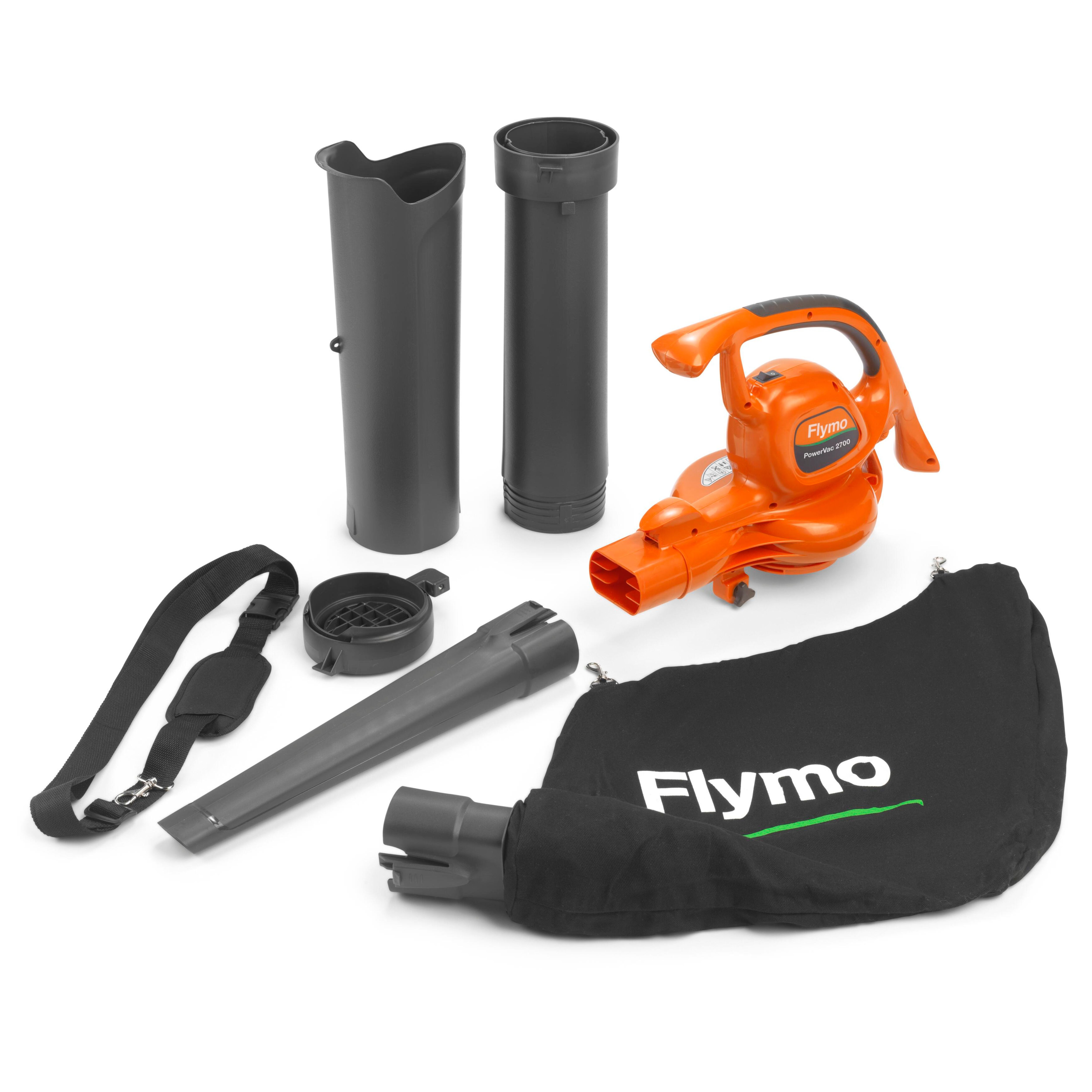 Flymo PowerVac 2700 Corded 2700W 100-230V Blower & vacuum | DIY at B&Q