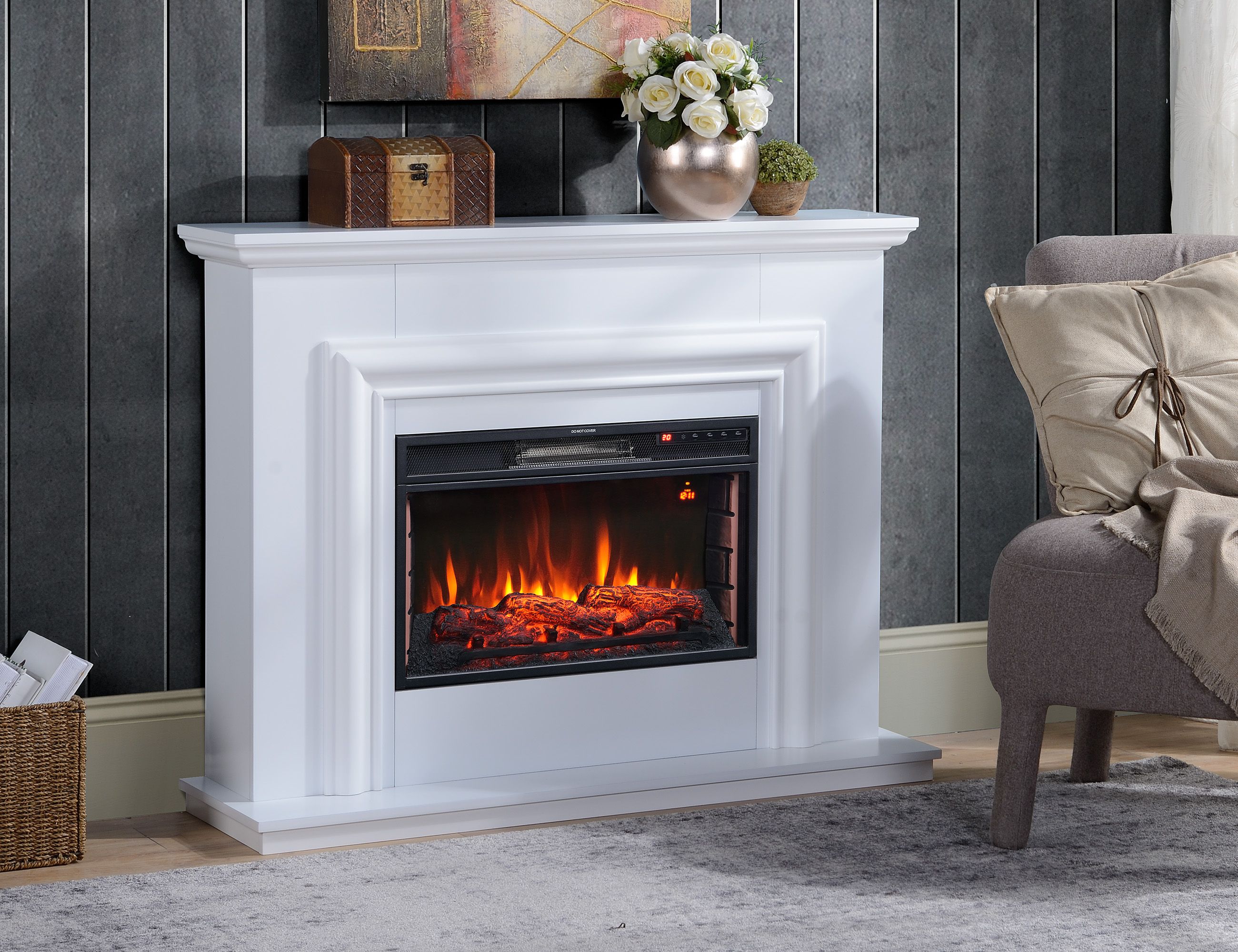 Focal Point Amersham White Electric Fire Suite | DIY at B&Q