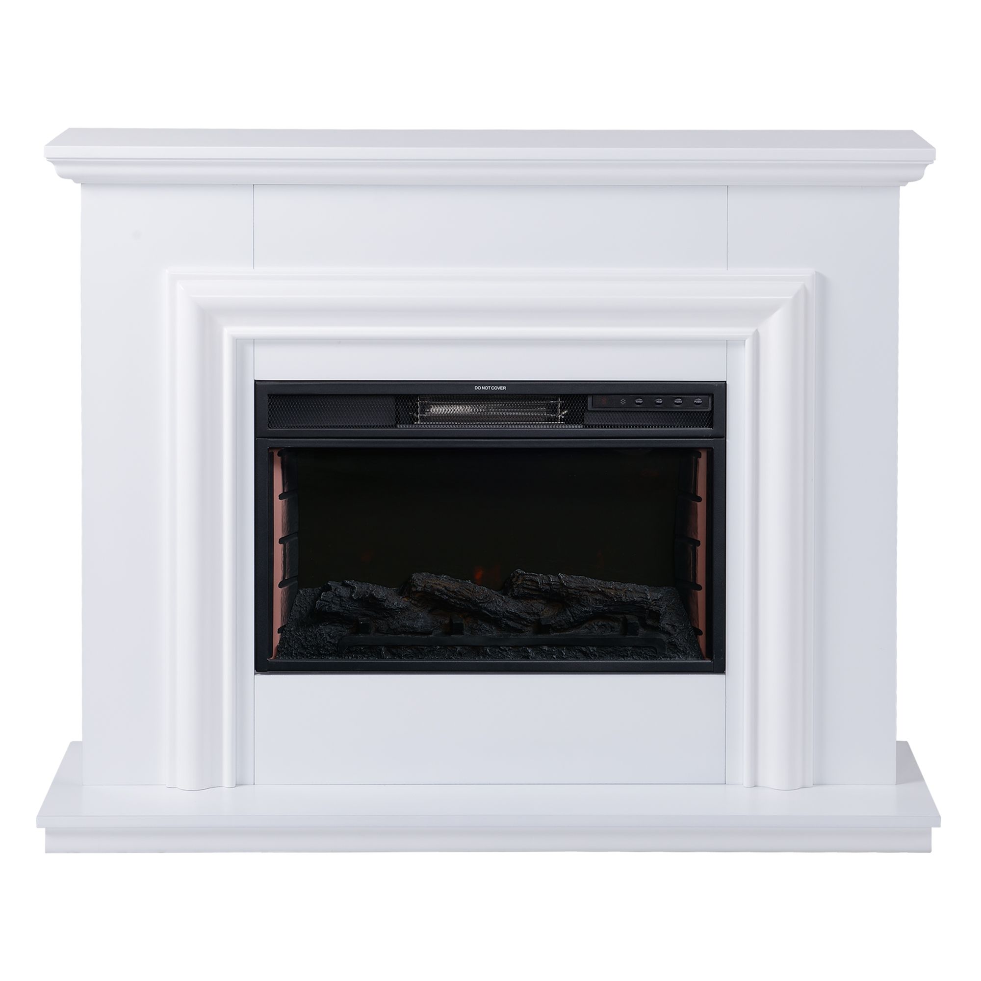 Focal Point Amersham White Freestanding Electric Fire suite