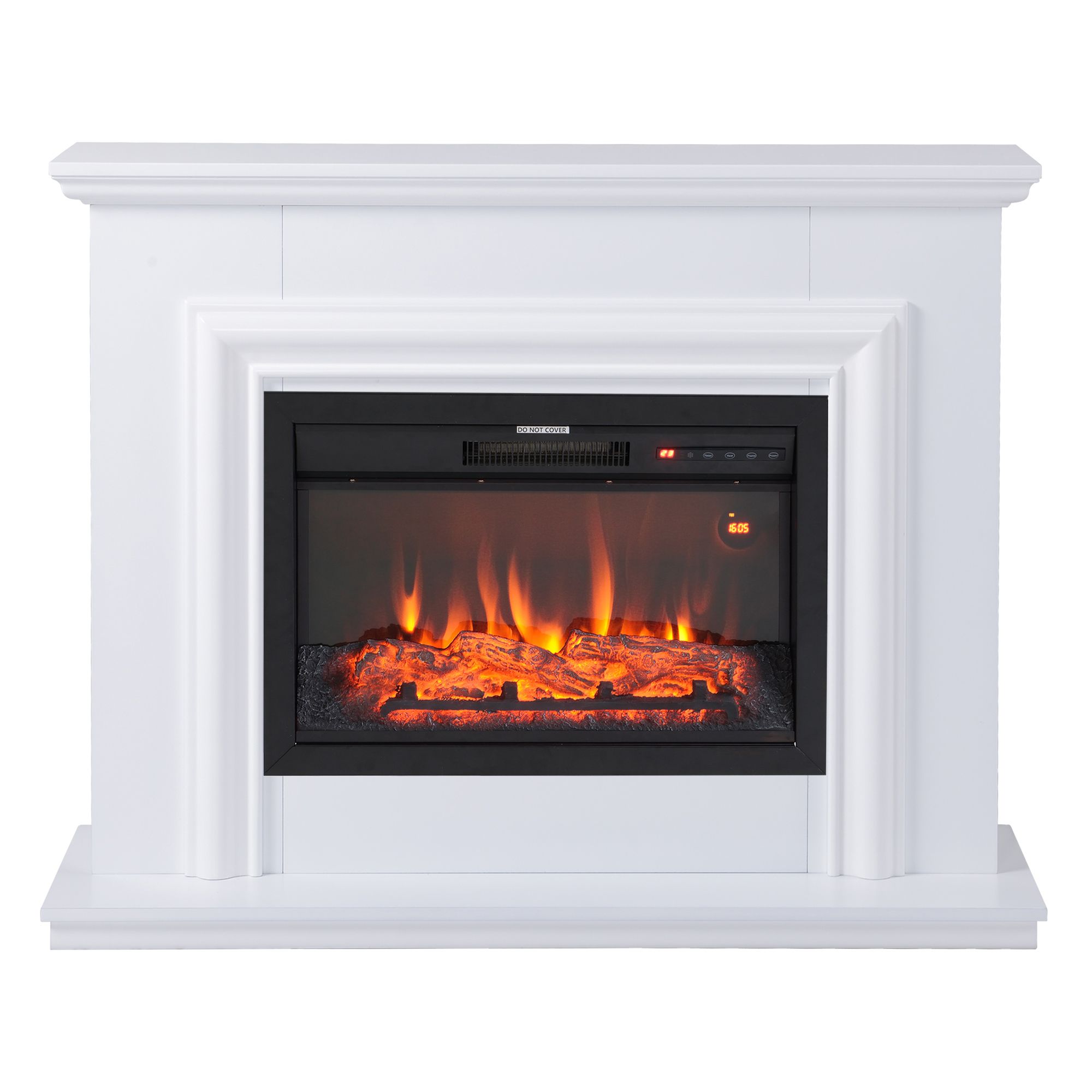 Focal Point Amersham White Freestanding Electric Fire suite
