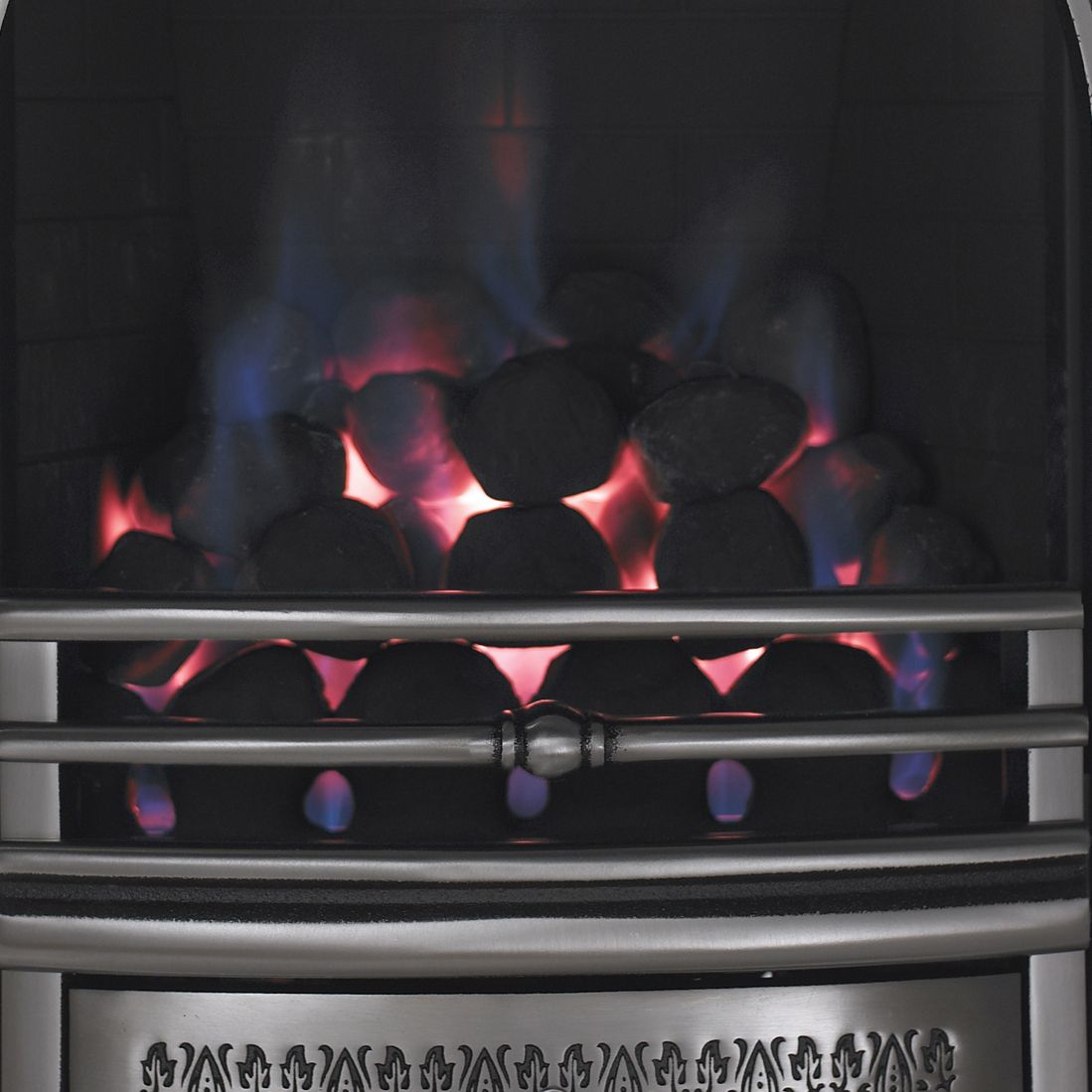 Focal Point Arch Chrome effect Slide control Gas Fire | DIY at B&Q