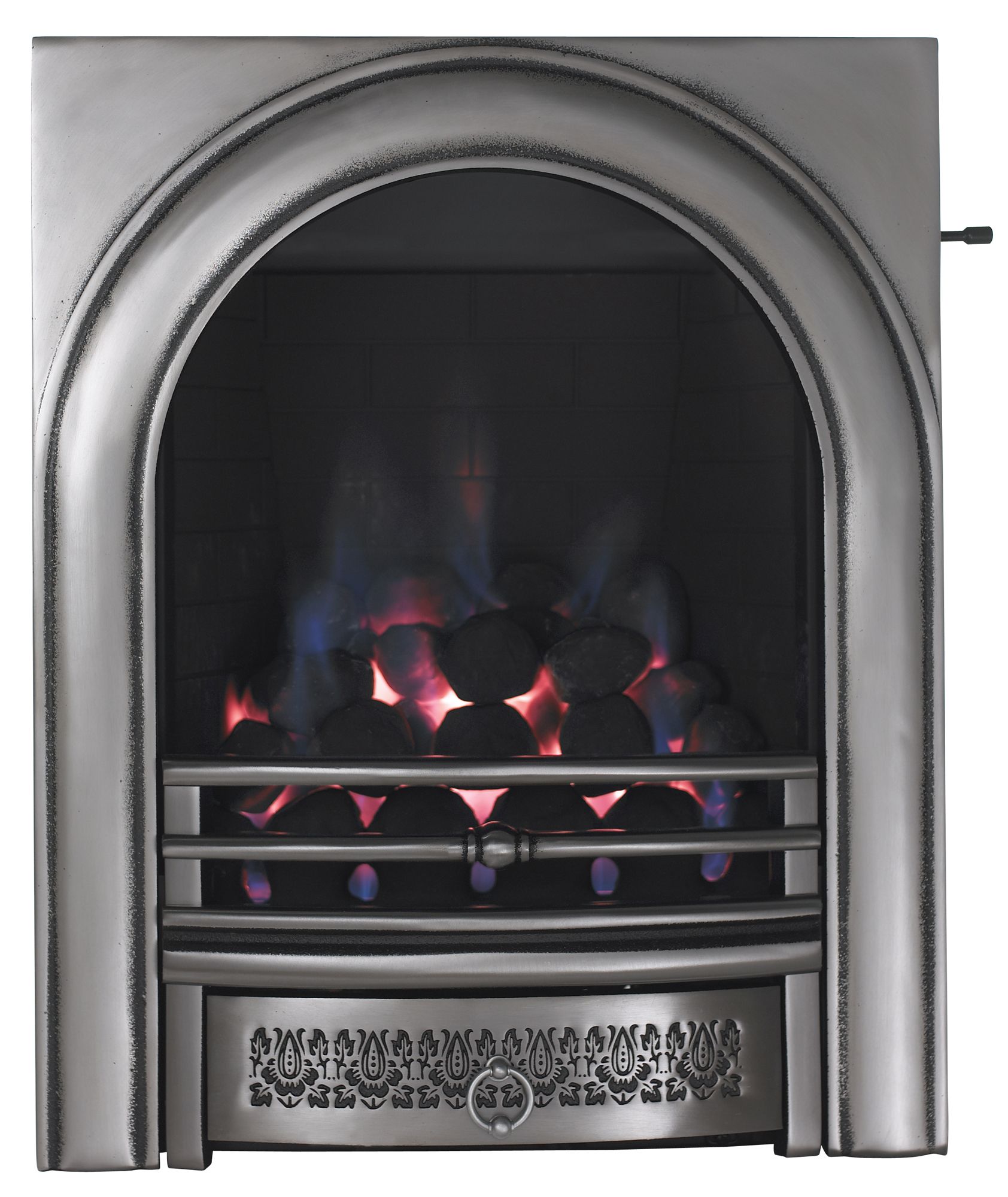 Focal Point Arch Gas fire Chrome effect Slide control 3.75kW Gas Fire