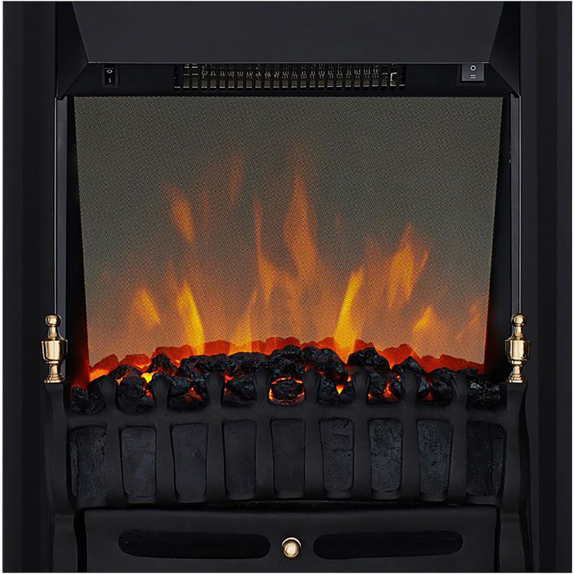 Focal Point Blenheim 2kW Inset Electric Fire with reflective glass ...