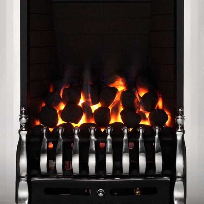 Focal Point Blenheim full depth Black Remote controlled 3.75kW Gas Fire