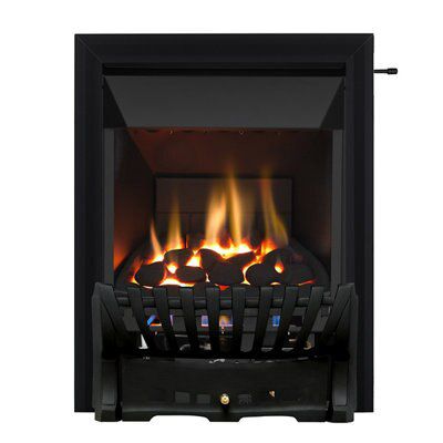 Focal Point Elegance Black Slide control Fire FPRBQ510 | DIY at B&Q
