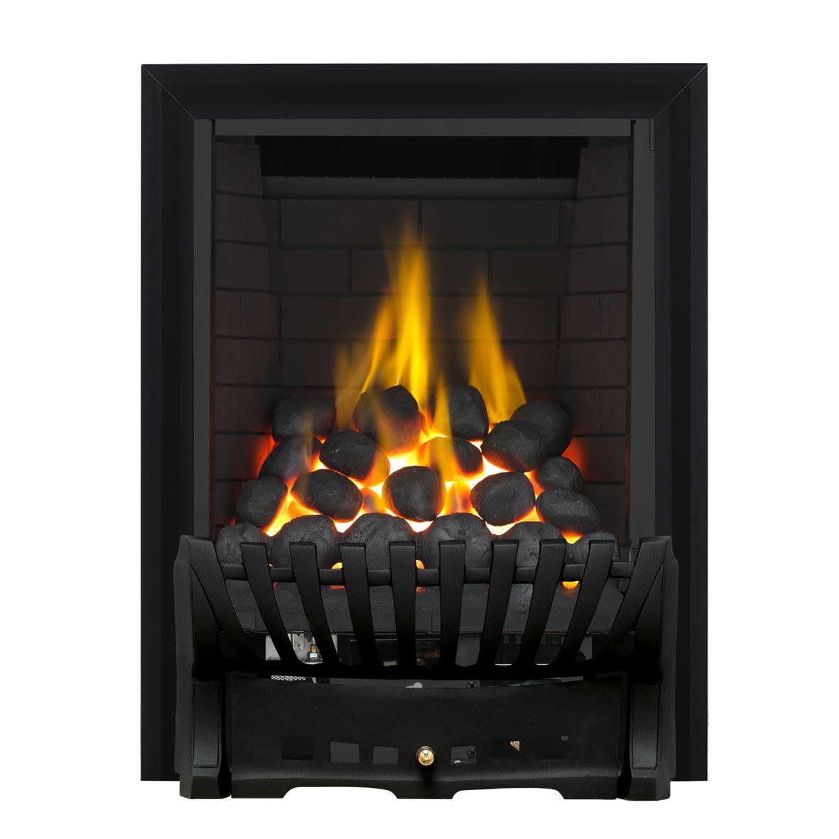 Focal Point Elegance Full depth Black Remote controlled Gas Fire | DIY ...