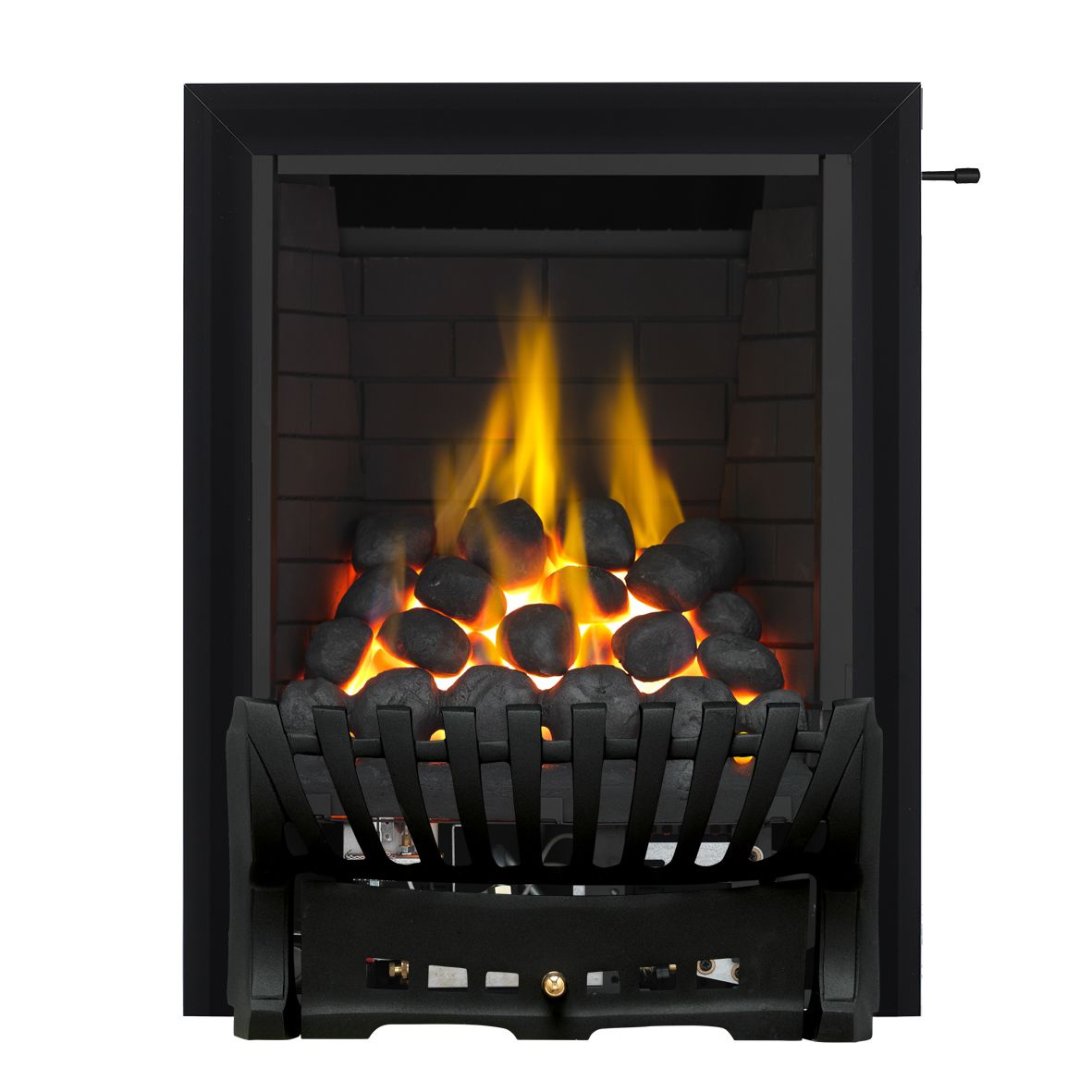 Focal Point Elegance Full depth Black Slide control Gas Fire