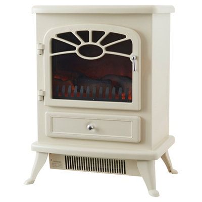Focal Point ES 2000 1.8kW Matt Cream Electric Stove (H)540mm (W)430mm