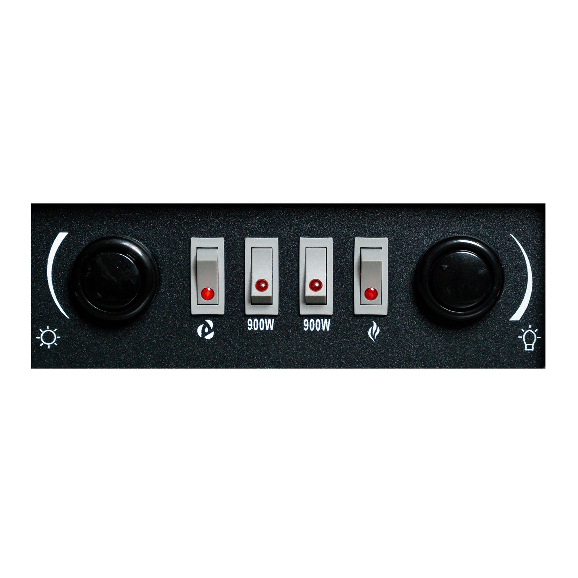 Focal Point ES 2000 1.8kW Matt Cream Electric Stove | DIY at B&Q