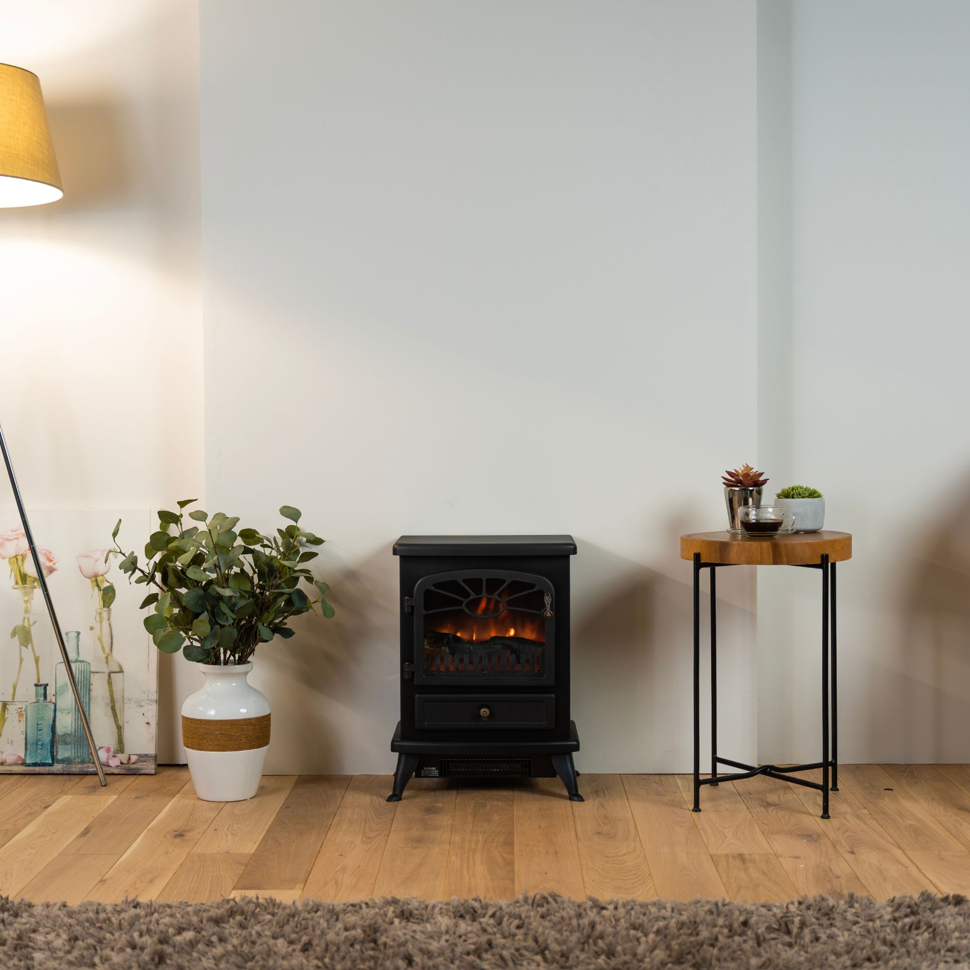 Focal Point ES 2000 Matt Black Electric Stove (H)540mm (W)430mm