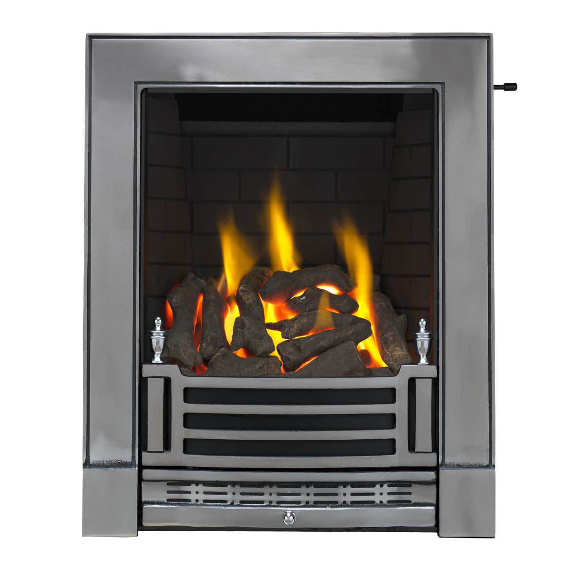 Focal Point Finsbury Chrome effect Gas Fire FPFBQ544 | DIY at B&Q
