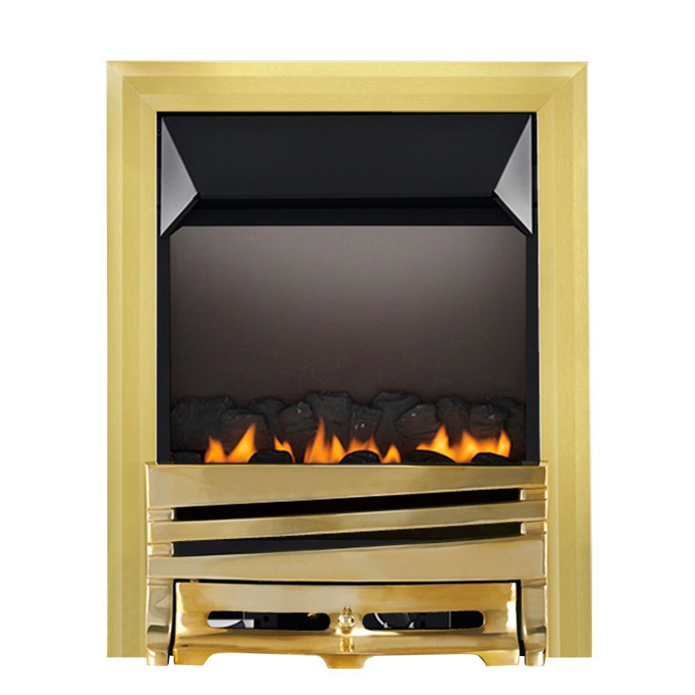Focal Point Horizon flue less Brass effect Manual control Gas Fire ...