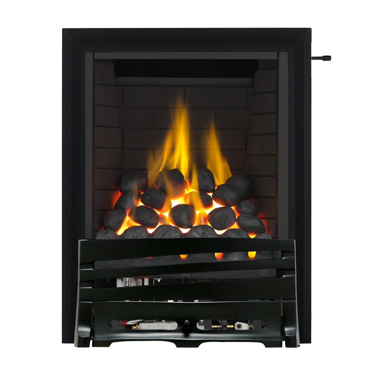 Focal Point Horizon full depth Black Slide control Gas Fire | DIY at B&Q