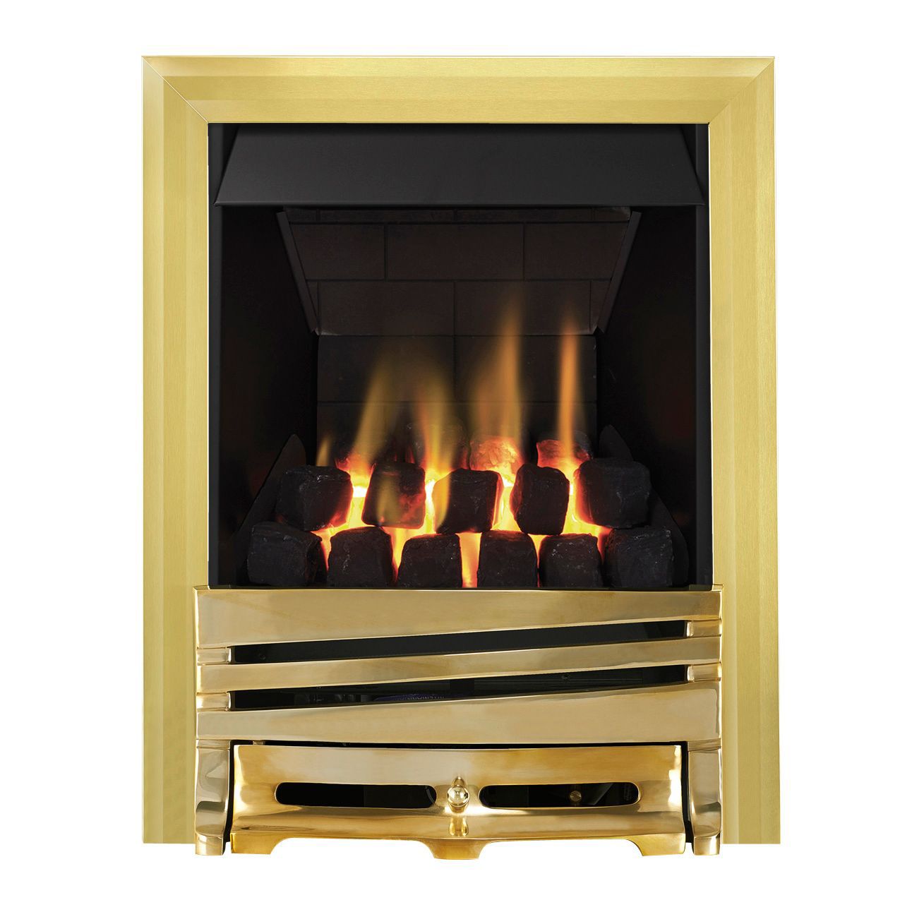 Buy Focal Point Horizon multi flue Brass effect Remote controlled Gas ...