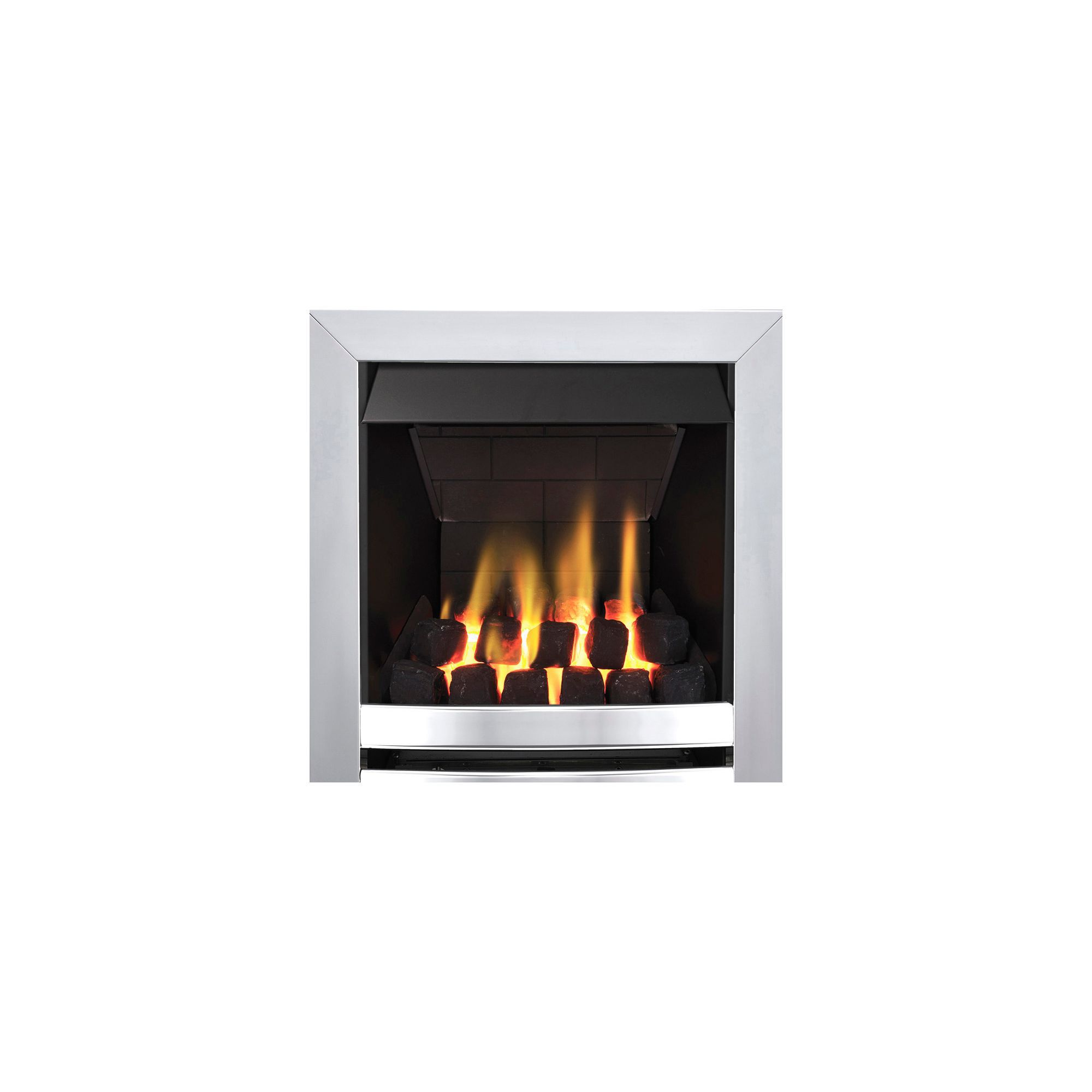 Focal Point Langham multi flue Chrome effect Manual control 3.1kW Gas Fire