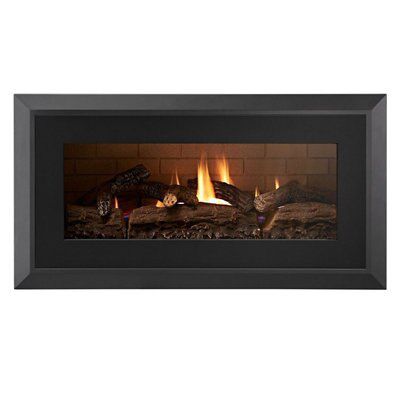 Focal Point Loire Anthracite & Black Slide control Gas Fire | DIY at B&Q