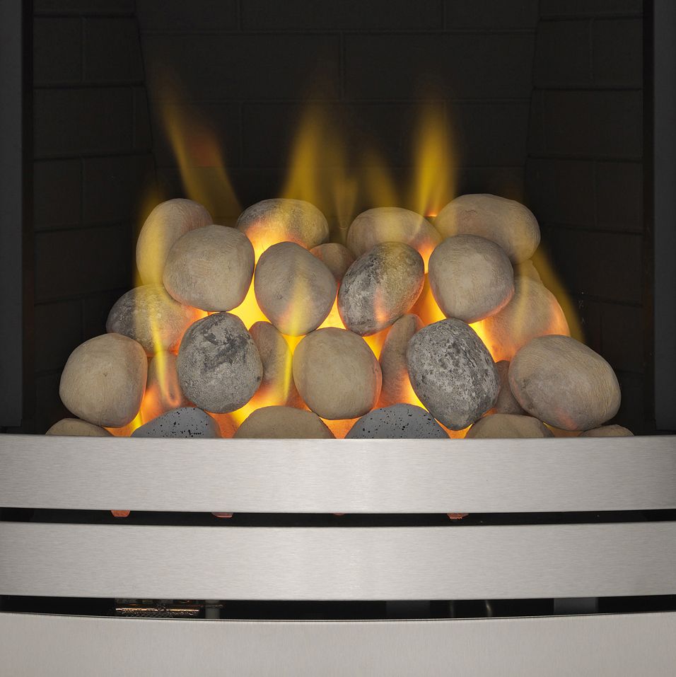 Focal Point Lulworth Brushed stainless steel effect Slide control 3 ...