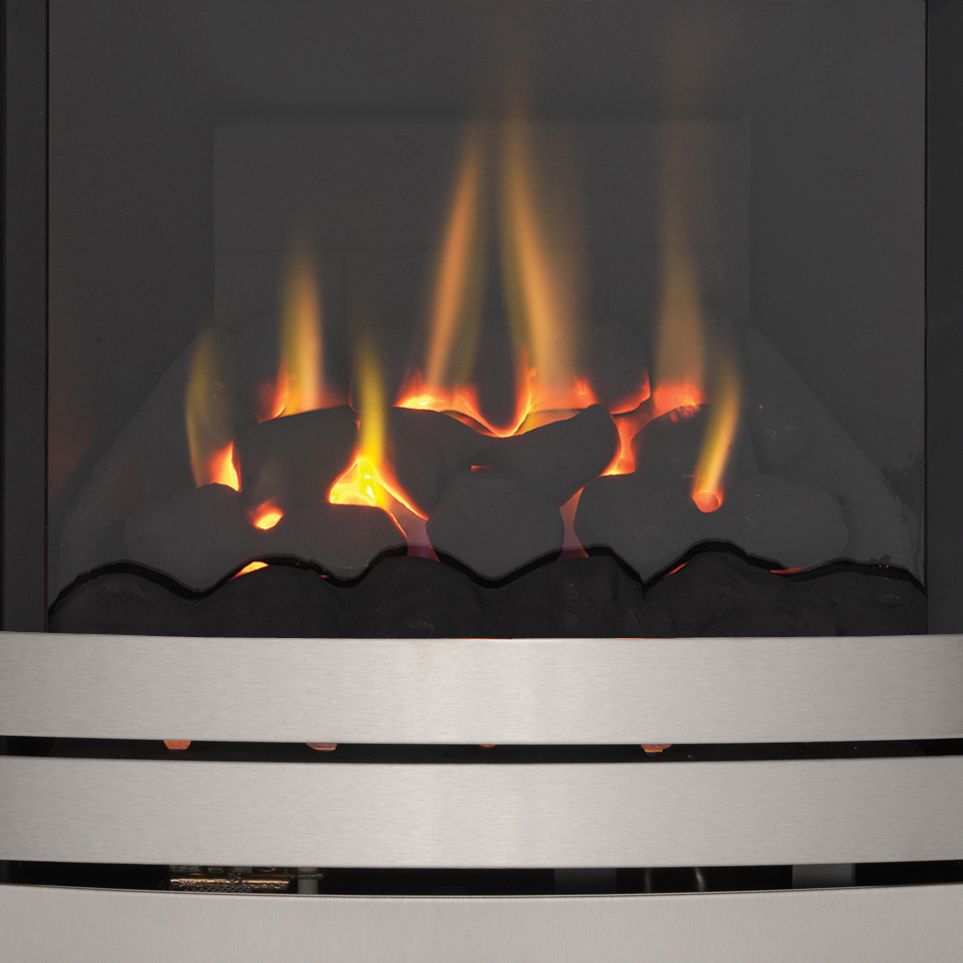 Focal Point Lulworth high efficiency Brushed stainless steel effect ...