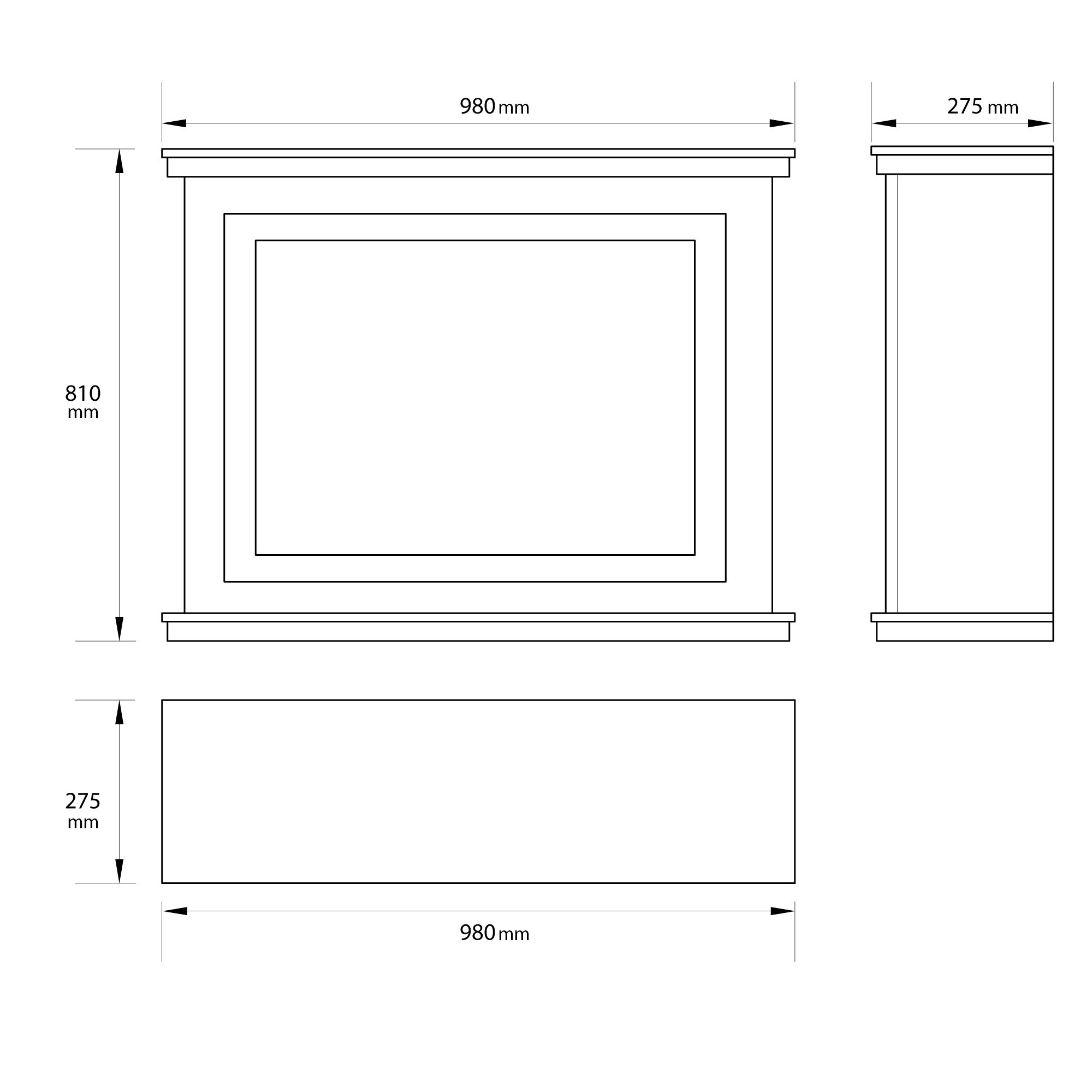 Focal Point Medford White Freestanding Electric Fire suite