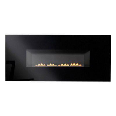 Focal Point Midnight Black Gas Fire | DIY at B&Q
