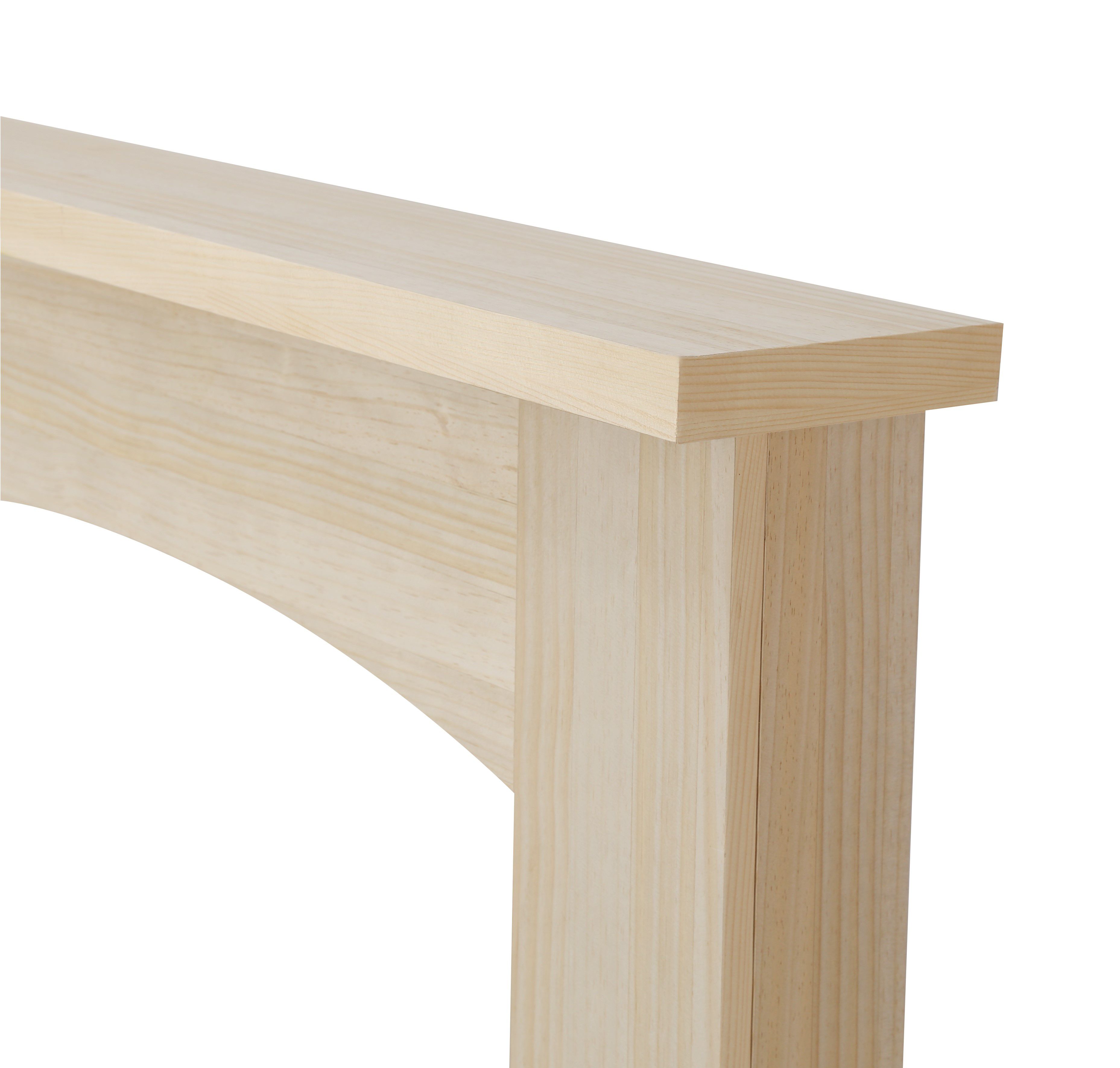 Focal Point Nebraska Pine effect Medium-density fibreboard (MDF) Fire ...