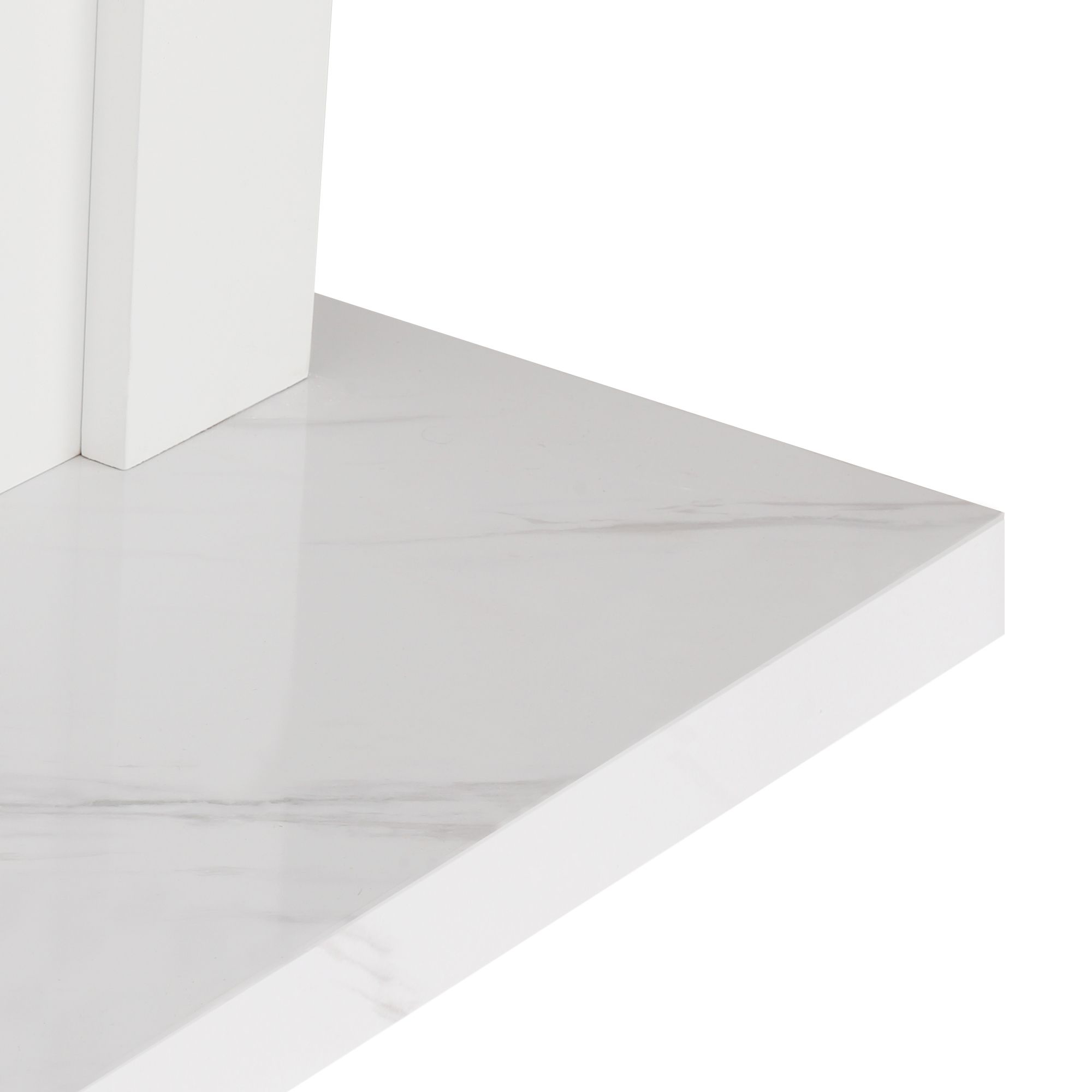 Focal Point Northolt White Medium-density fibreboard (MDF) Fireplace ...