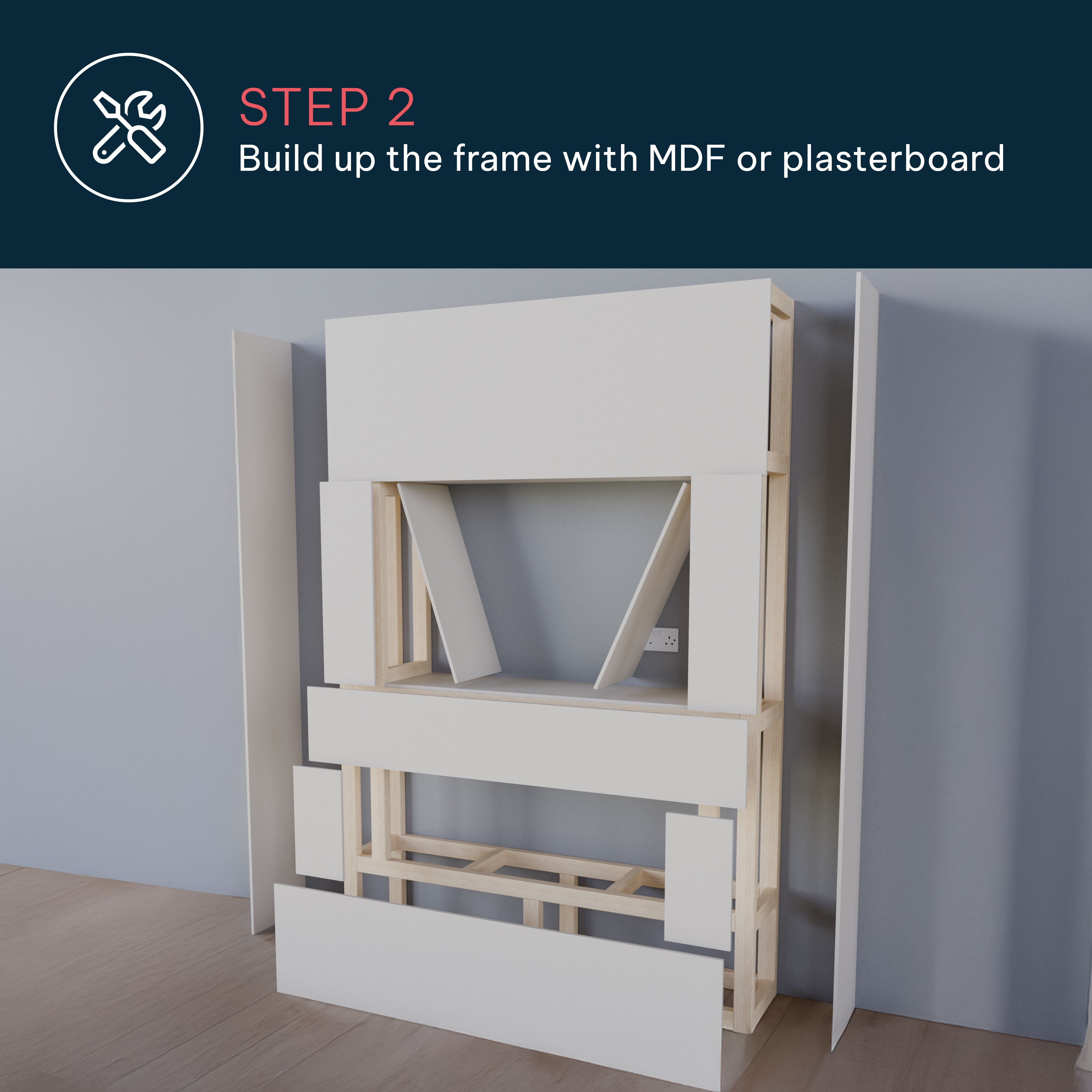 Focal Point Sasanoa 60" 1.5kW Matt Black Inset Electric Fire (H)455mm ...