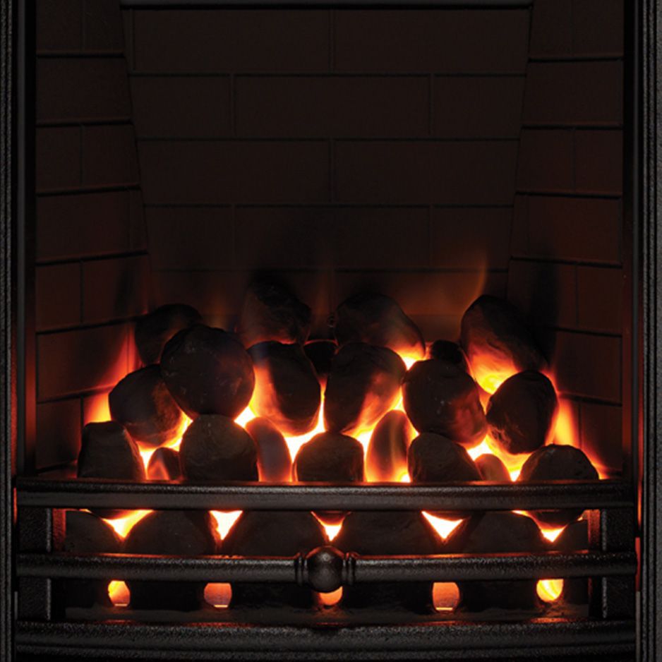 Focal Point Soho full depth Black Remote controlled 3.75kW Gas Fire