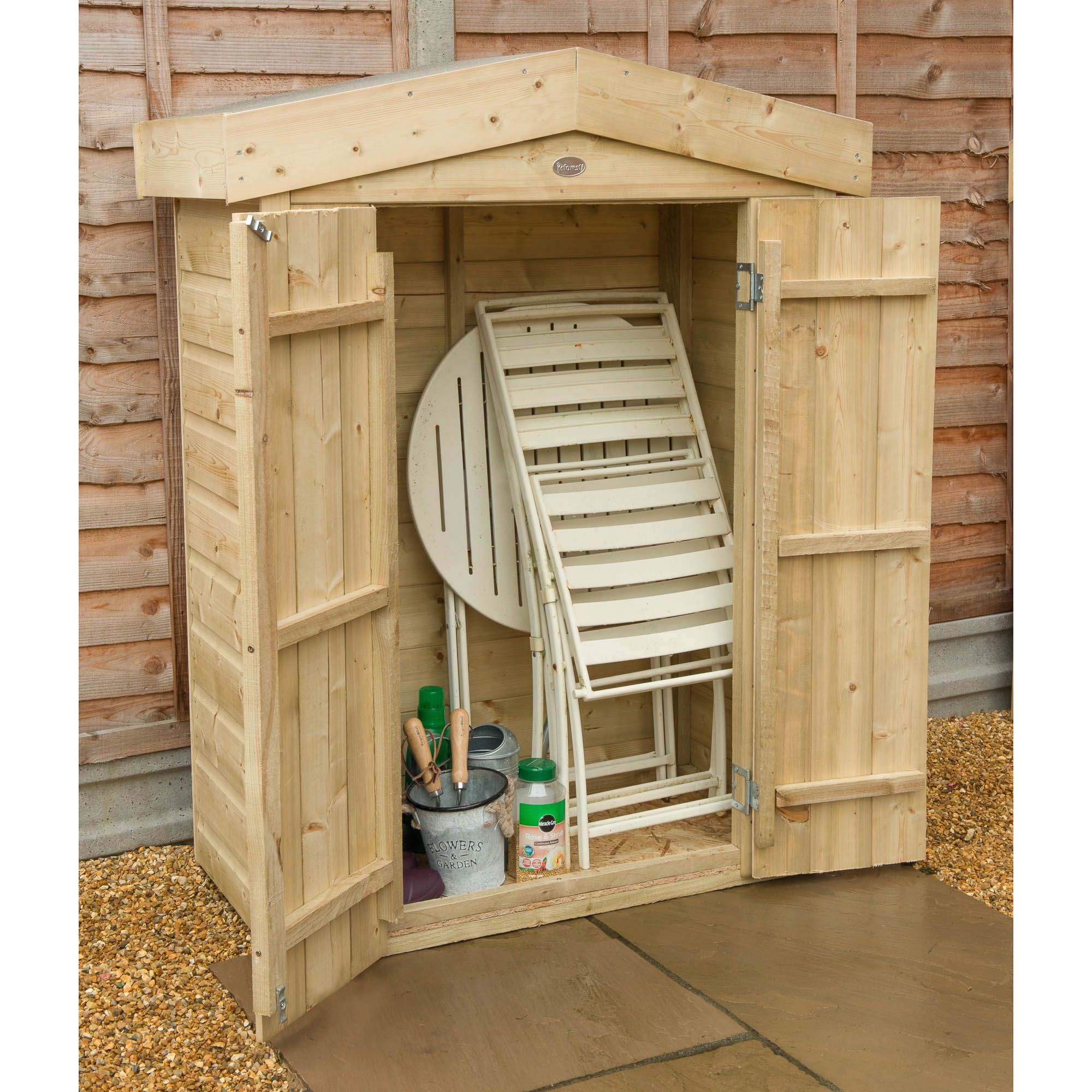 Forest Garden 600L Shiplap Apex Garden storage 1380mm 1100mm
